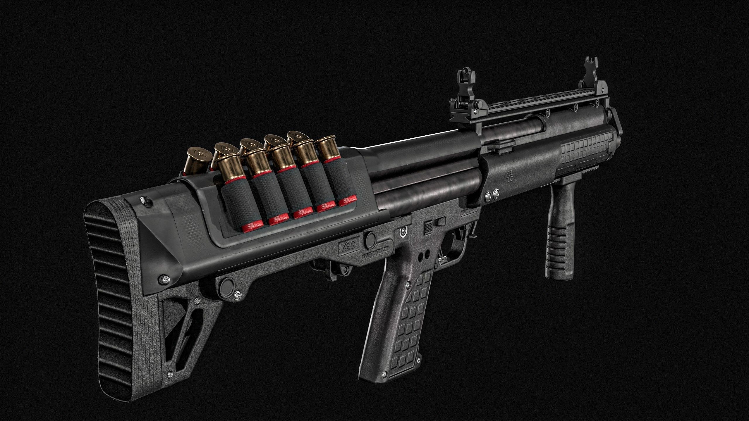 3D model KelTec KSG Shotgun VR / AR / low-poly | CGTrader