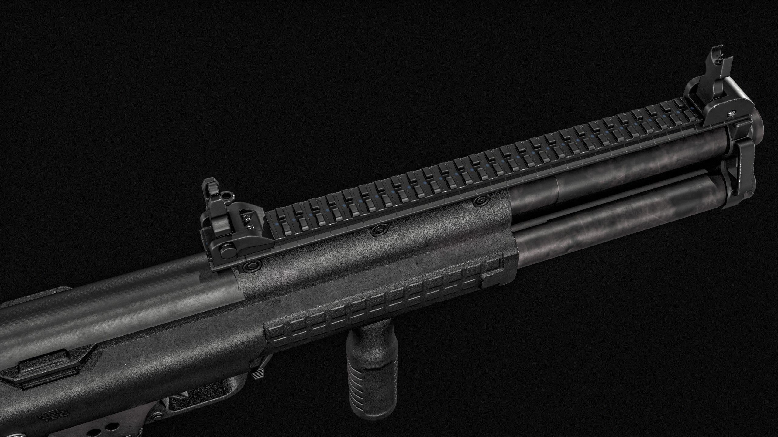 3D model KelTec KSG Shotgun VR / AR / low-poly | CGTrader