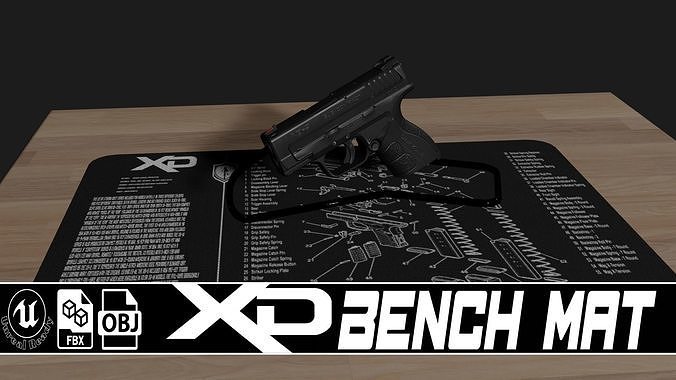XD Bench Mat free 3D model | CGTrader