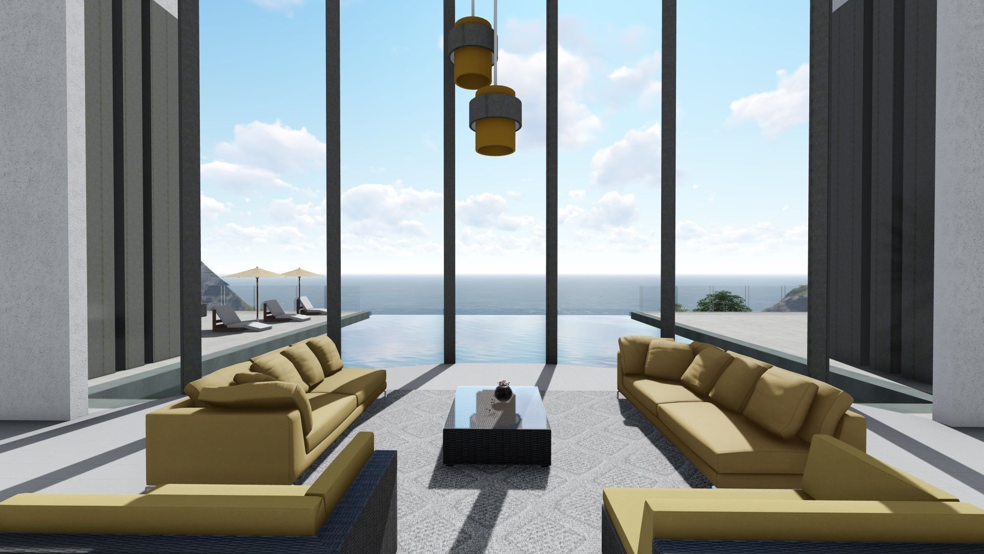 HILLSIDE MEGA MANSION 3D model | CGTrader