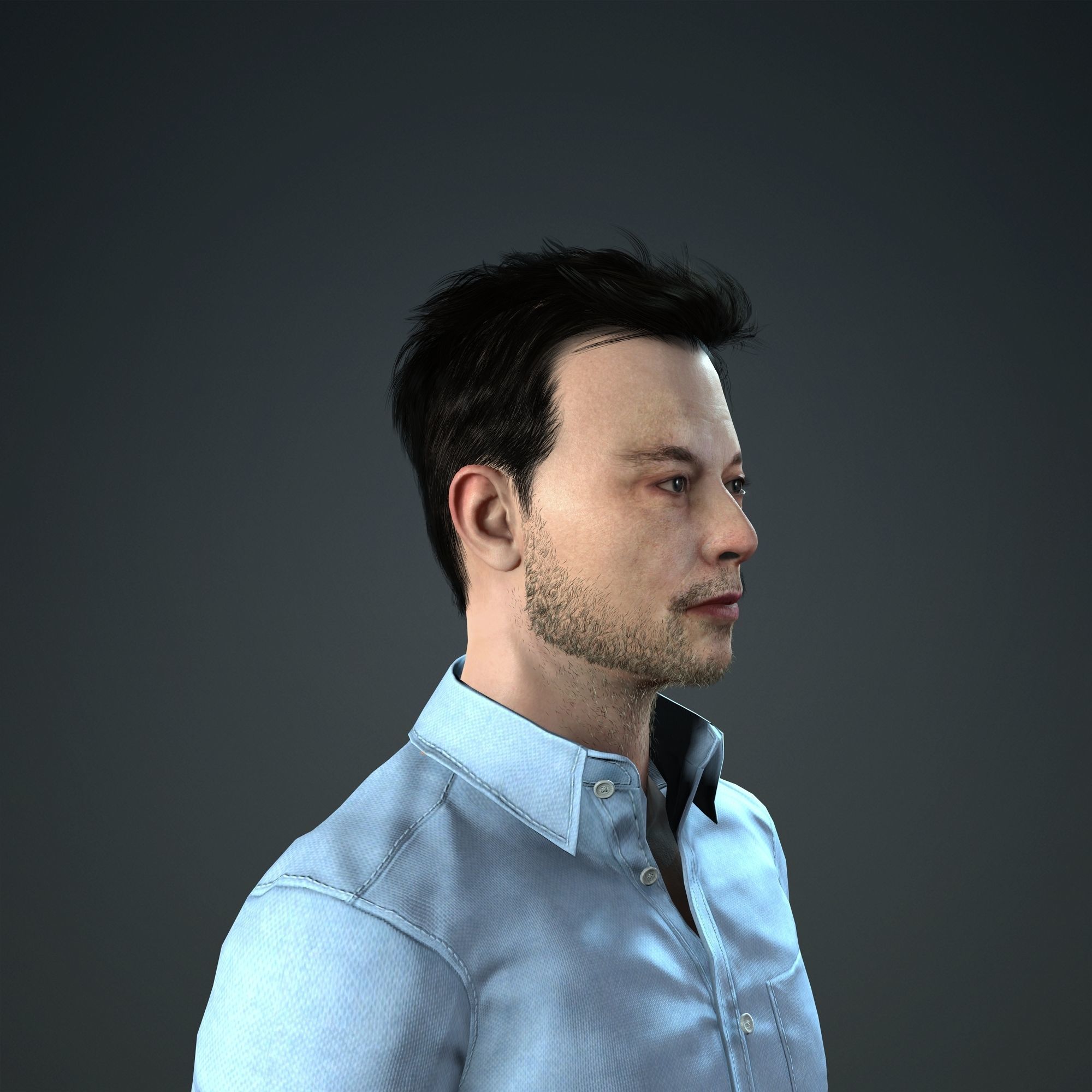 3D model Elon Musk 3D Model - Hyper Realistic VR / AR / low-poly | CGTrader