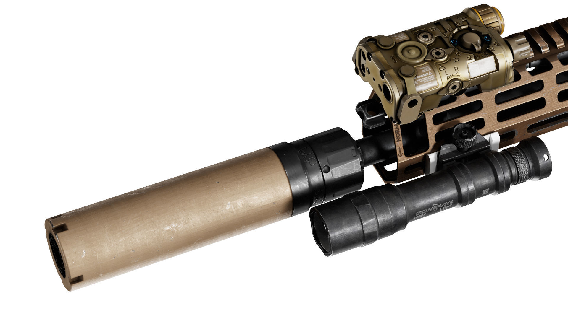 3D model SIG SAUER XM7 MCX SPEAR SUPPRESSOR VR / AR / low-poly | CGTrader