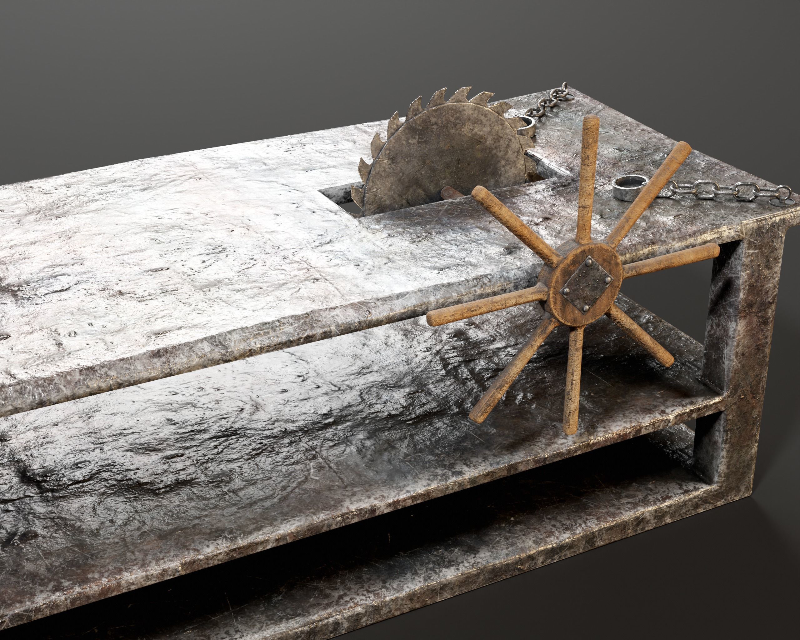 3D model Saw Mill Torture Table VR / AR / low-poly | CGTrader