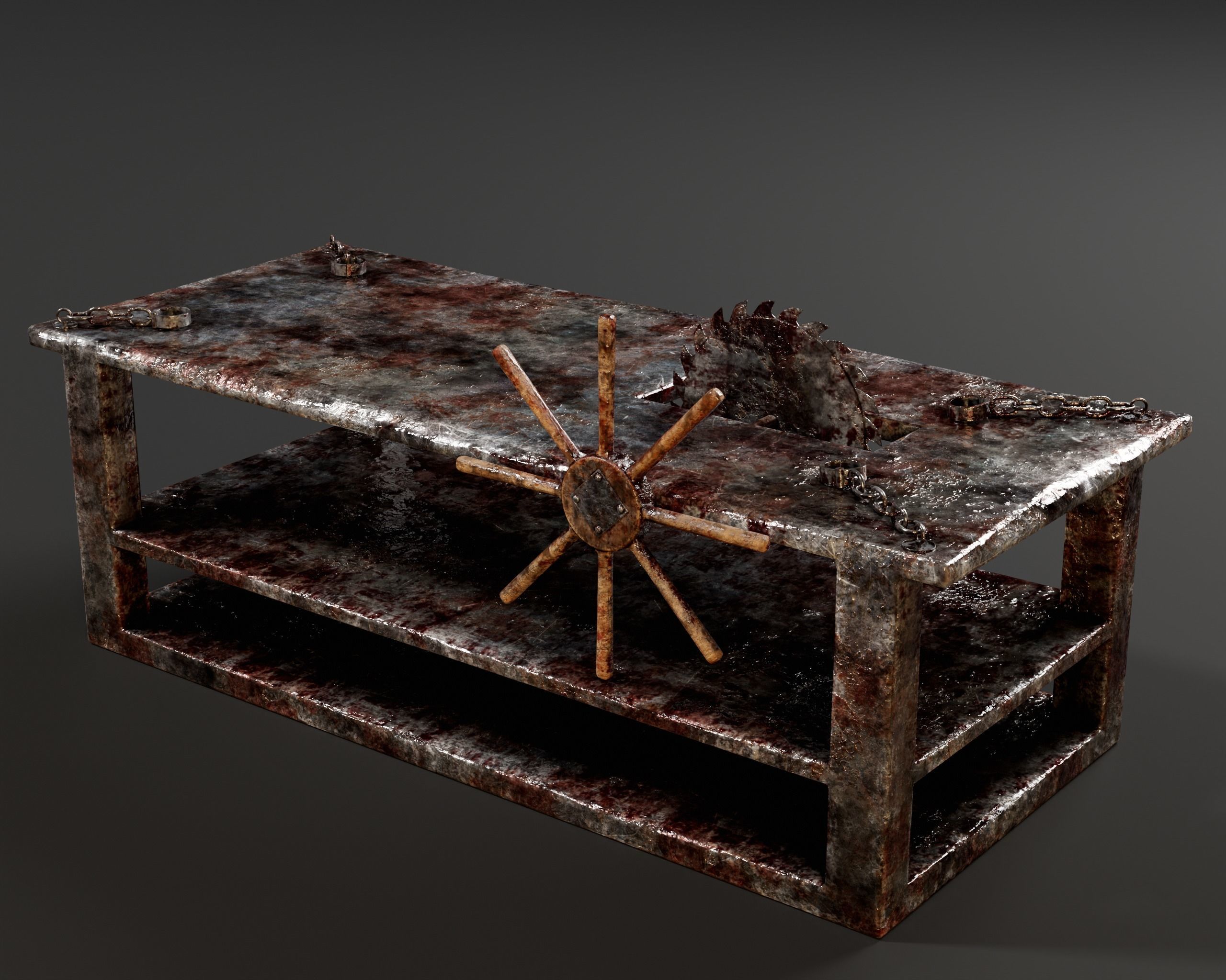 3D model Saw Mill Torture Table VR / AR / low-poly | CGTrader