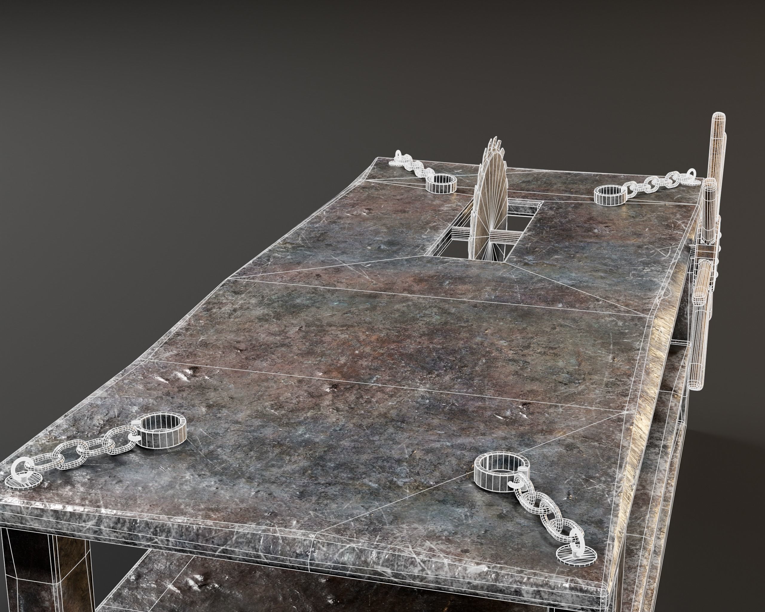 3D model Saw Mill Torture Table VR / AR / low-poly | CGTrader