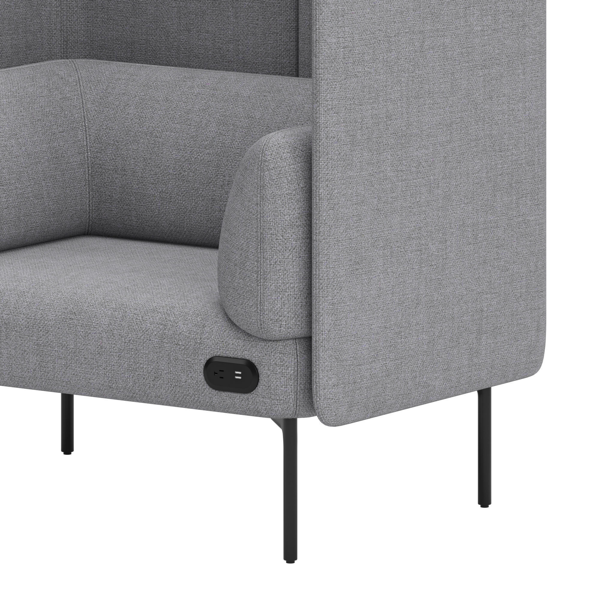 Haworth Cabana Individual Lounge S9L2-H 3D model | CGTrader