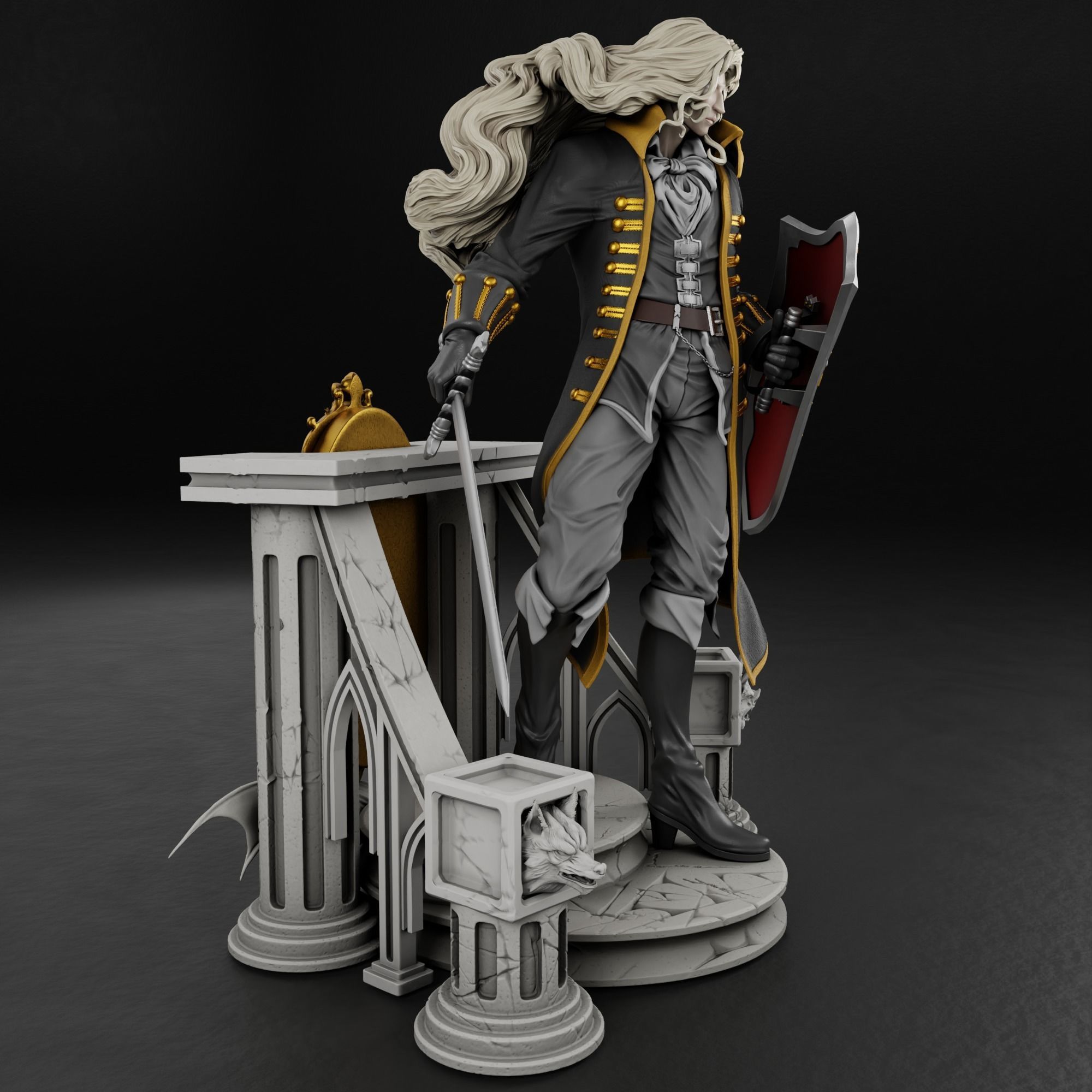Alucard - Castlevania 3D model 3D printable | CGTrader