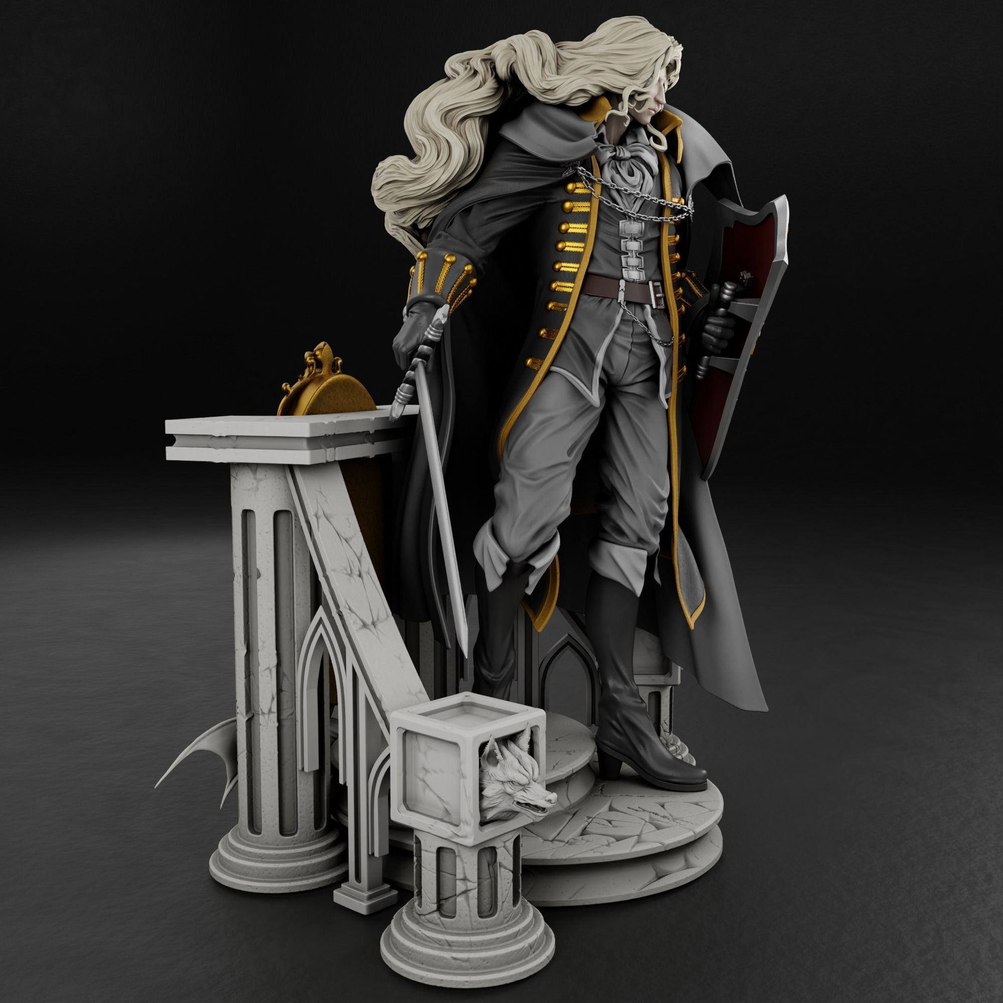 Alucard - Castlevania 3D model 3D printable | CGTrader