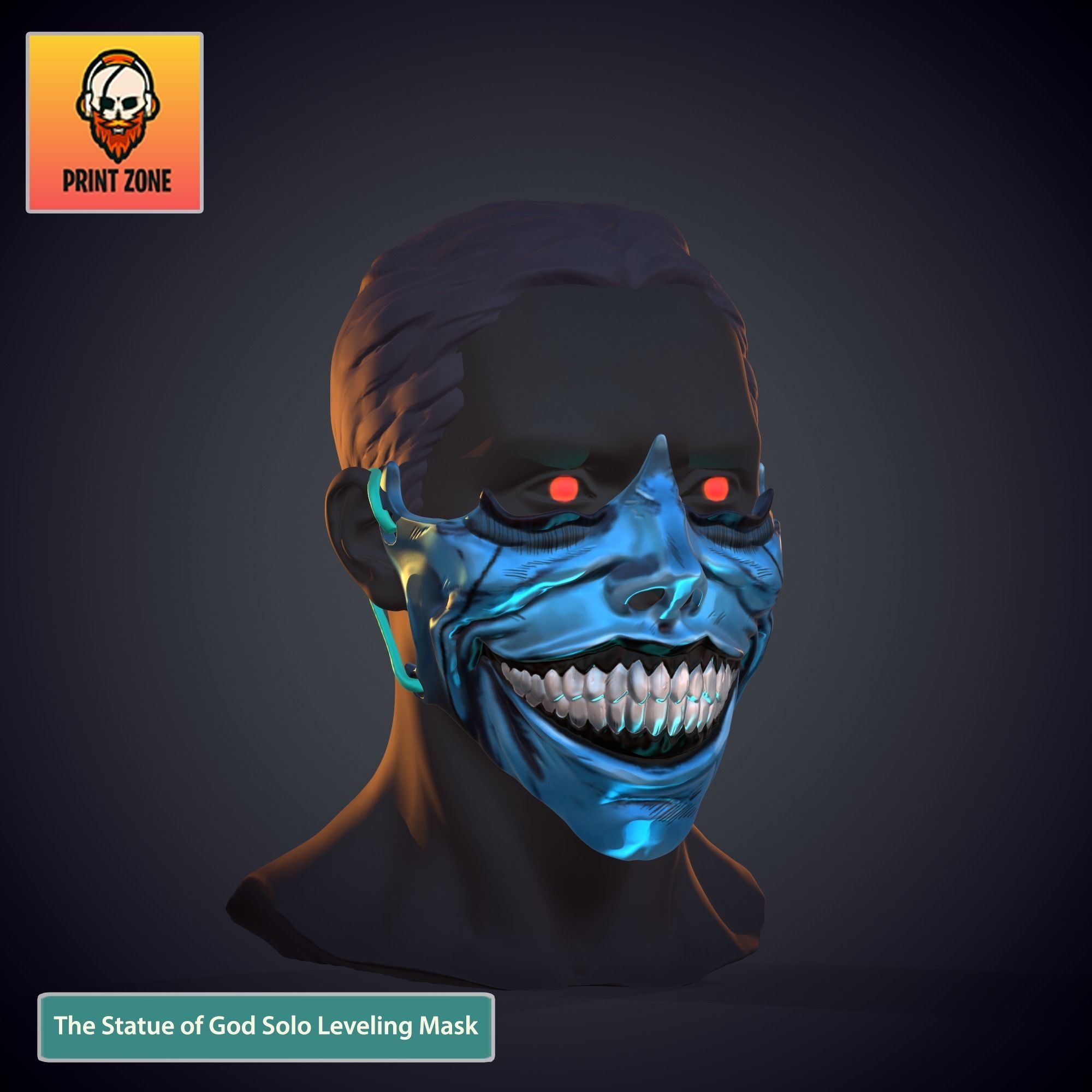THE STATUE OF GOD MASK SOLO LEVELING 3D model 3D printable | CGTrader