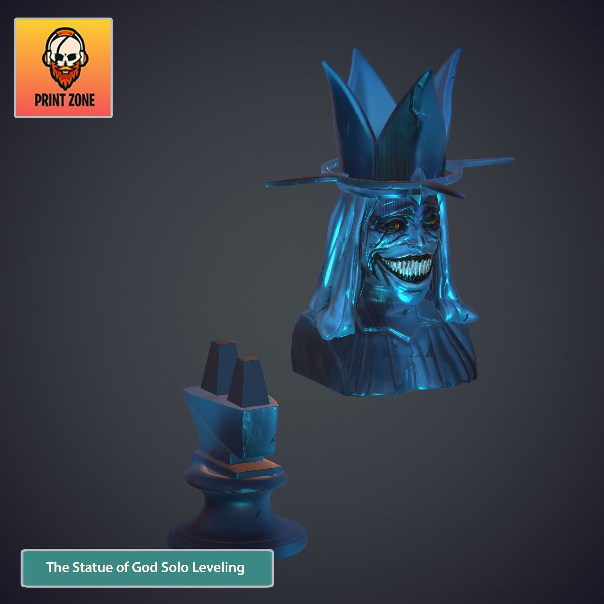 THE STATUE OF GOD SOLO LEVELING 3D model 3D printable | CGTrader