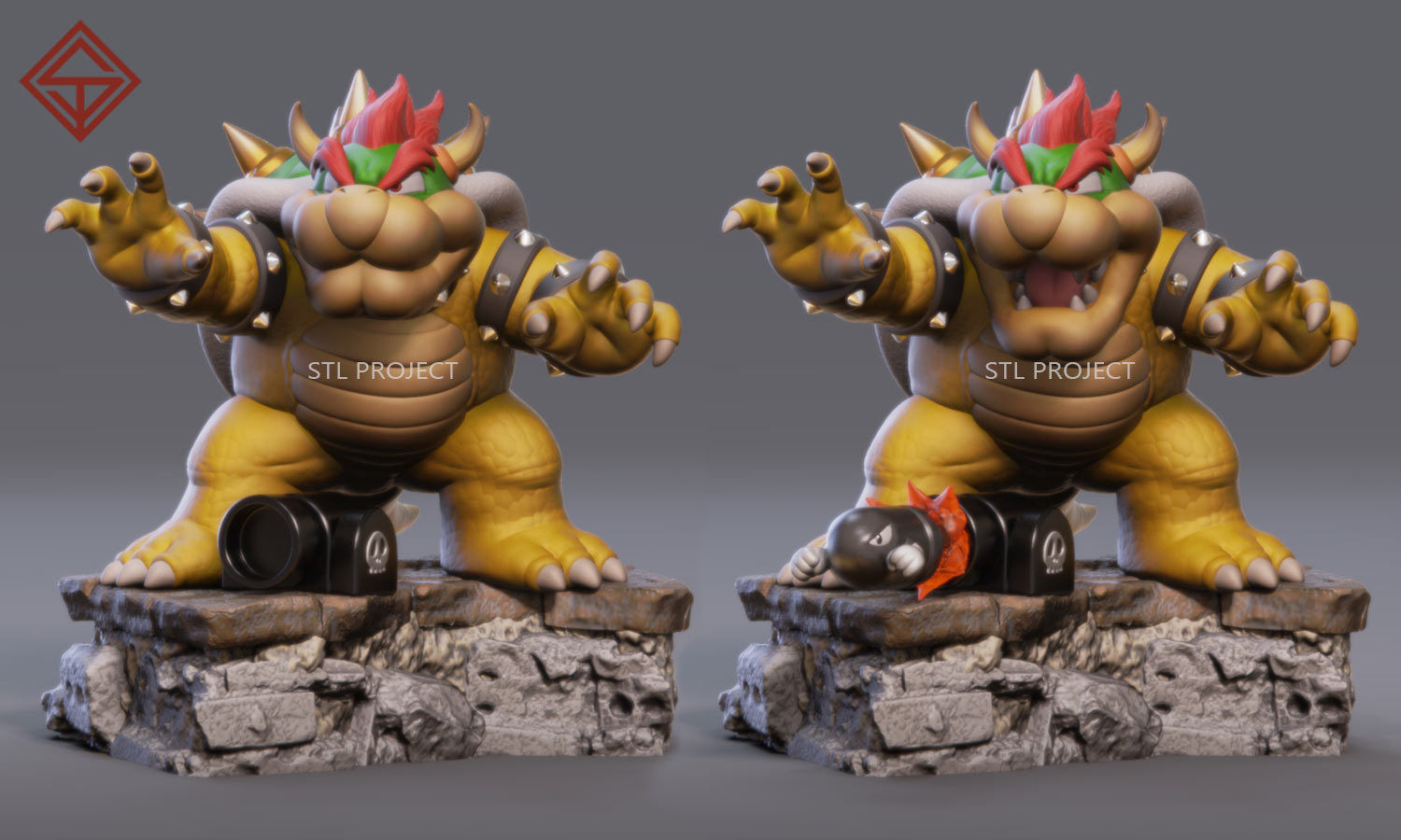 Bowser 3D model 3D printable | CGTrader