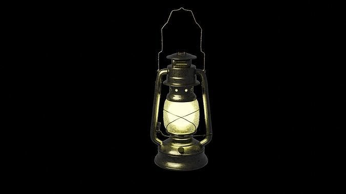 Old lamp free VR / AR / low-poly 3D model | CGTrader