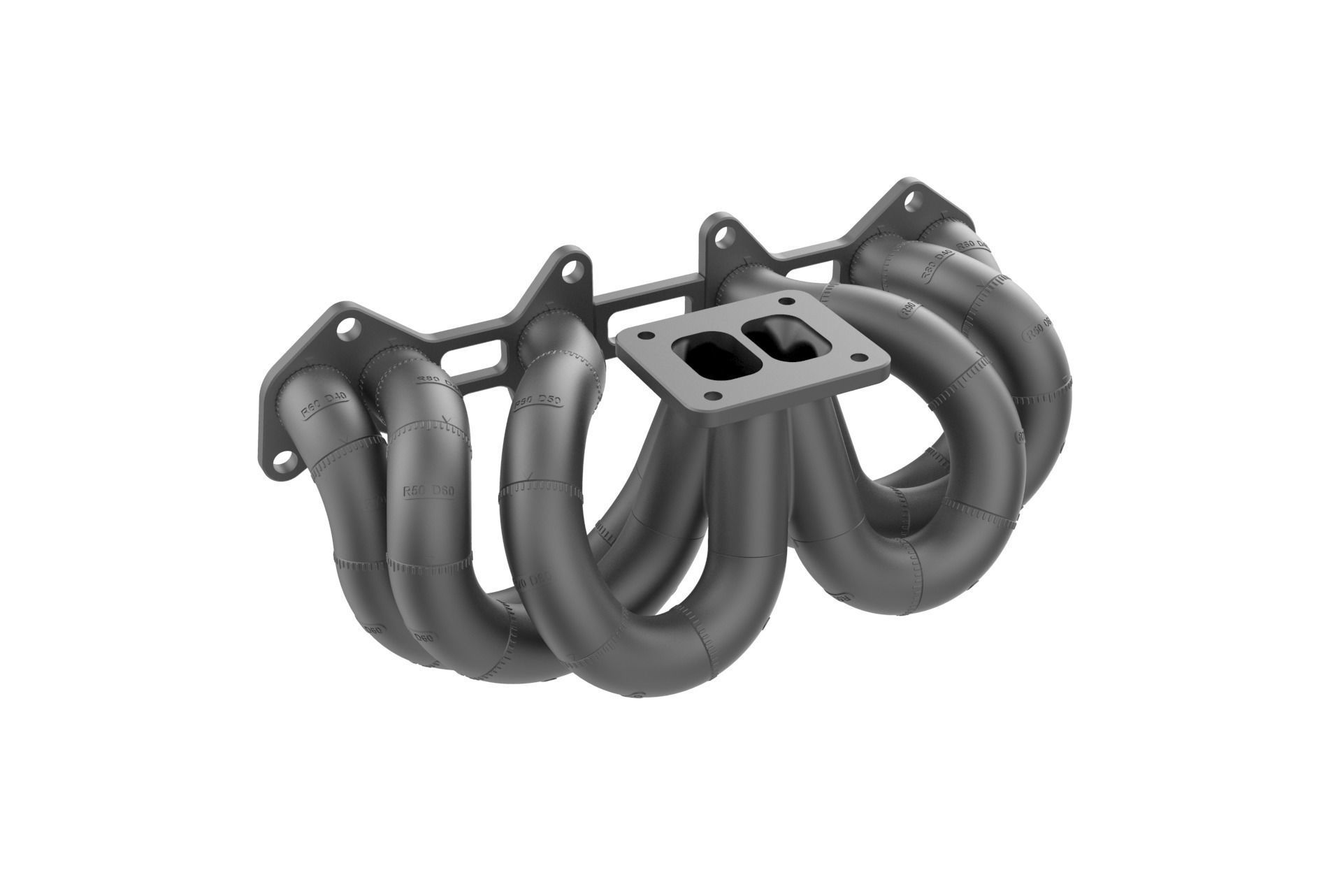 1JZ VVTi Equal Length T4 Turbo Manifold Mockup 3D model 3D printable ...