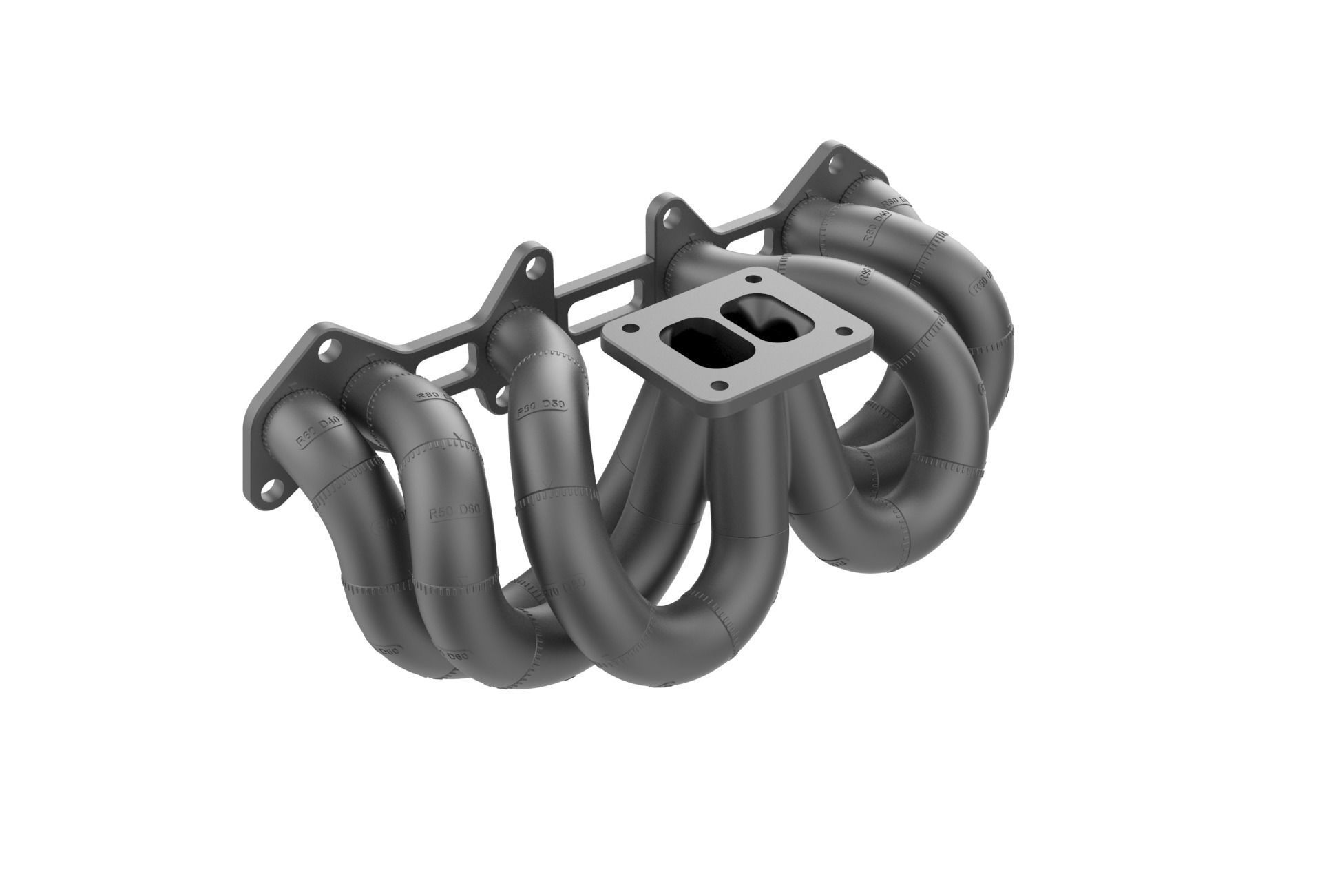 1JZ VVTi Equal Length T4 Turbo Manifold Mockup 3D model 3D printable ...