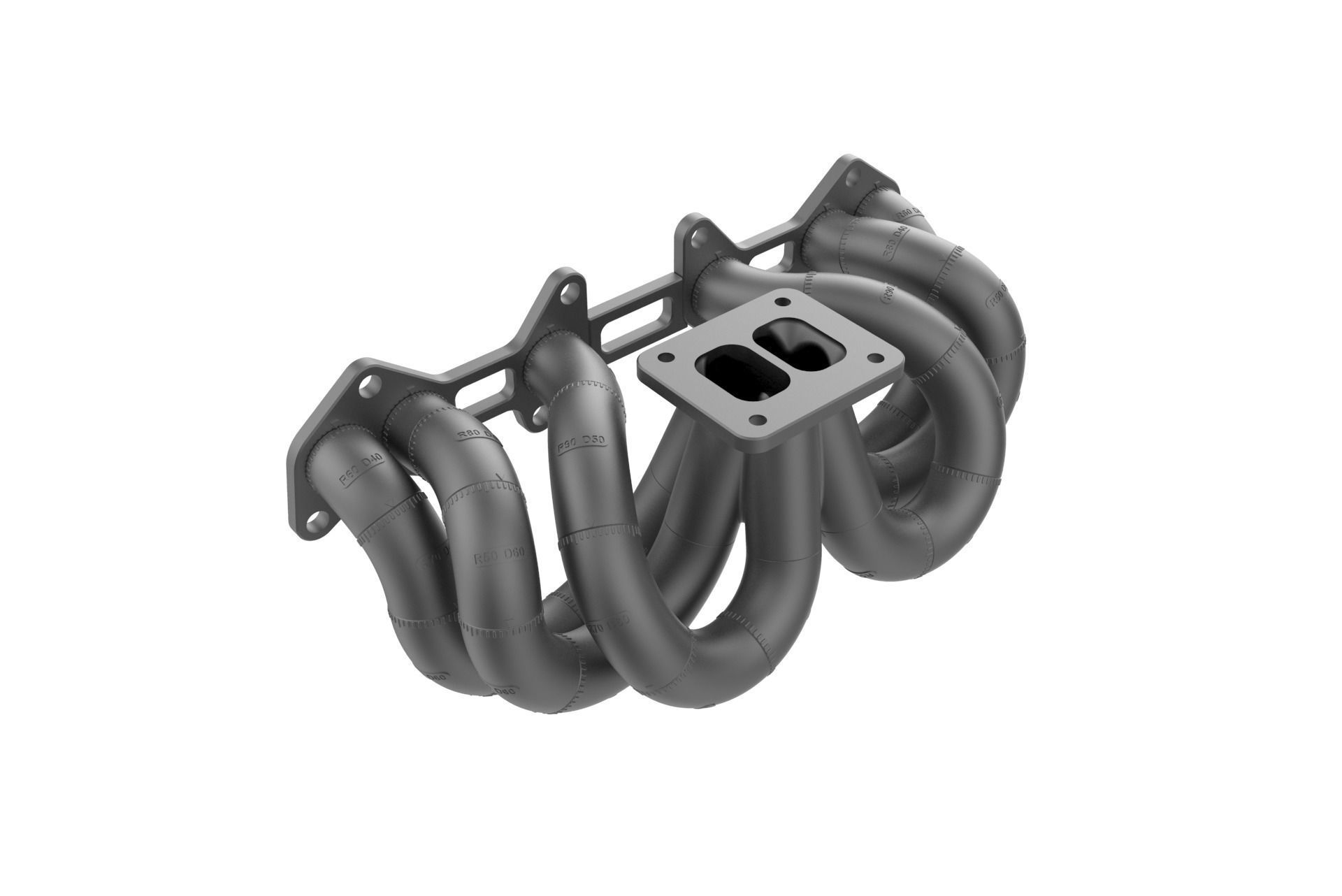 1JZ VVTi Equal Length T4 Turbo Manifold Mockup 3D model 3D printable ...
