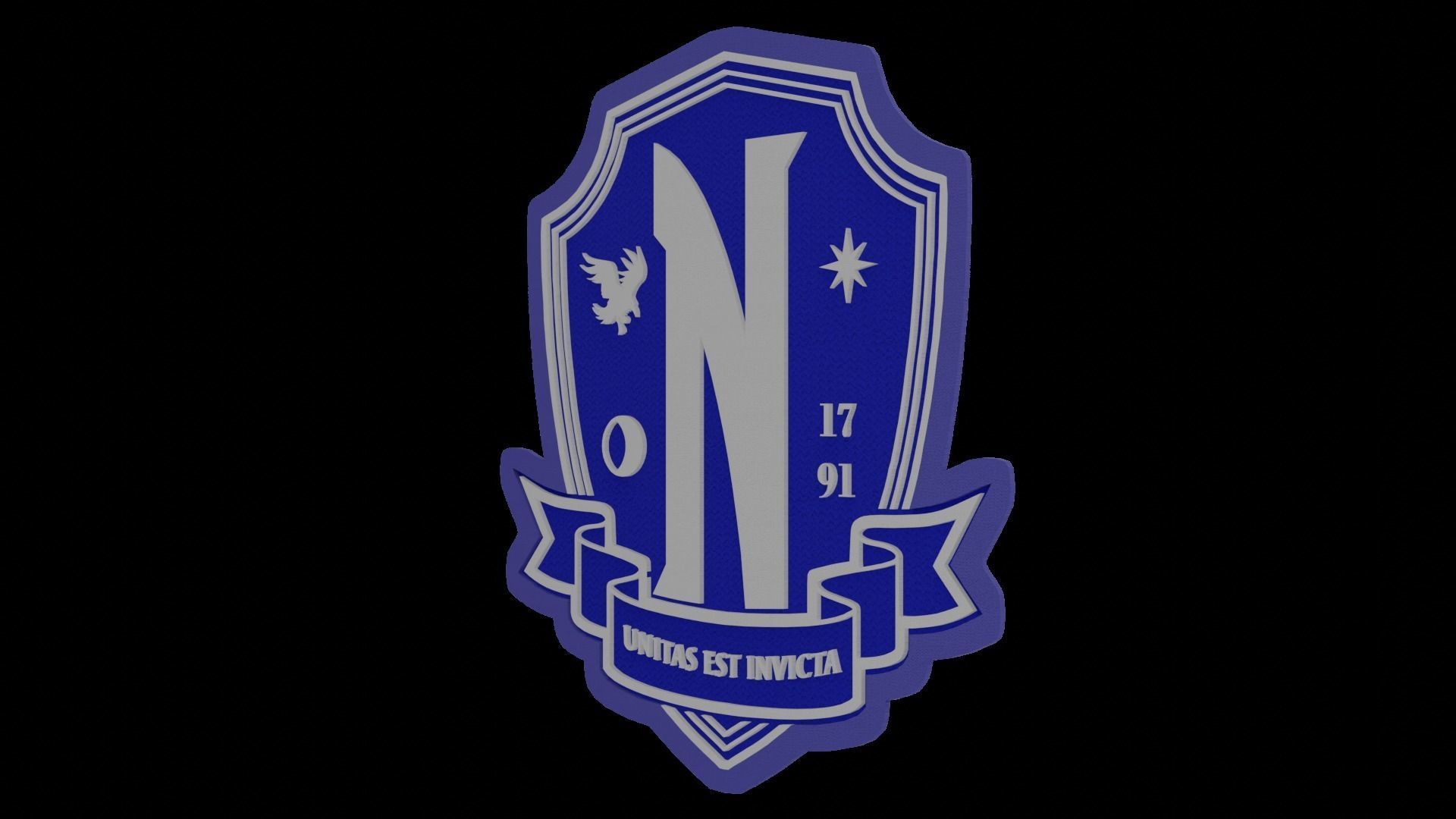Nevermore Academy Logo 3D model | CGTrader