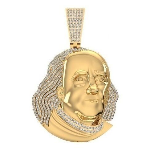Benjamin Diamond Pendant 3D model | CGTrader