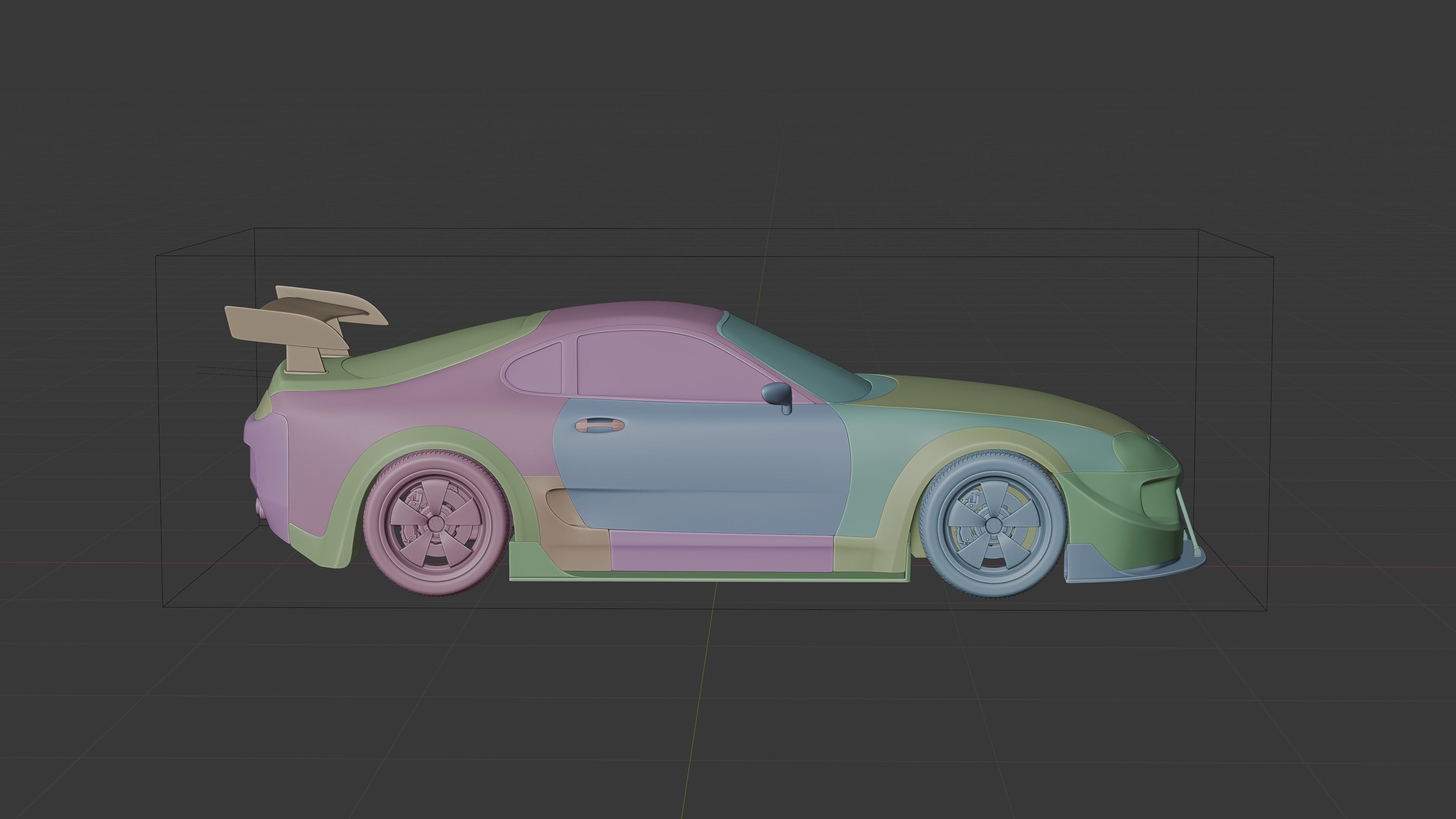 Toyota Supra MK IV Modified free 3D model | CGTrader