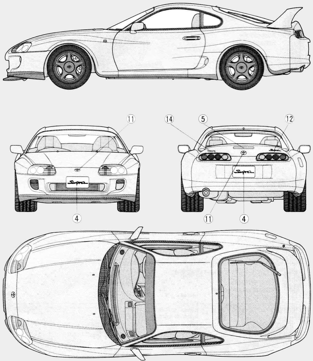 Toyota Supra MK IV Modified free 3D model | CGTrader