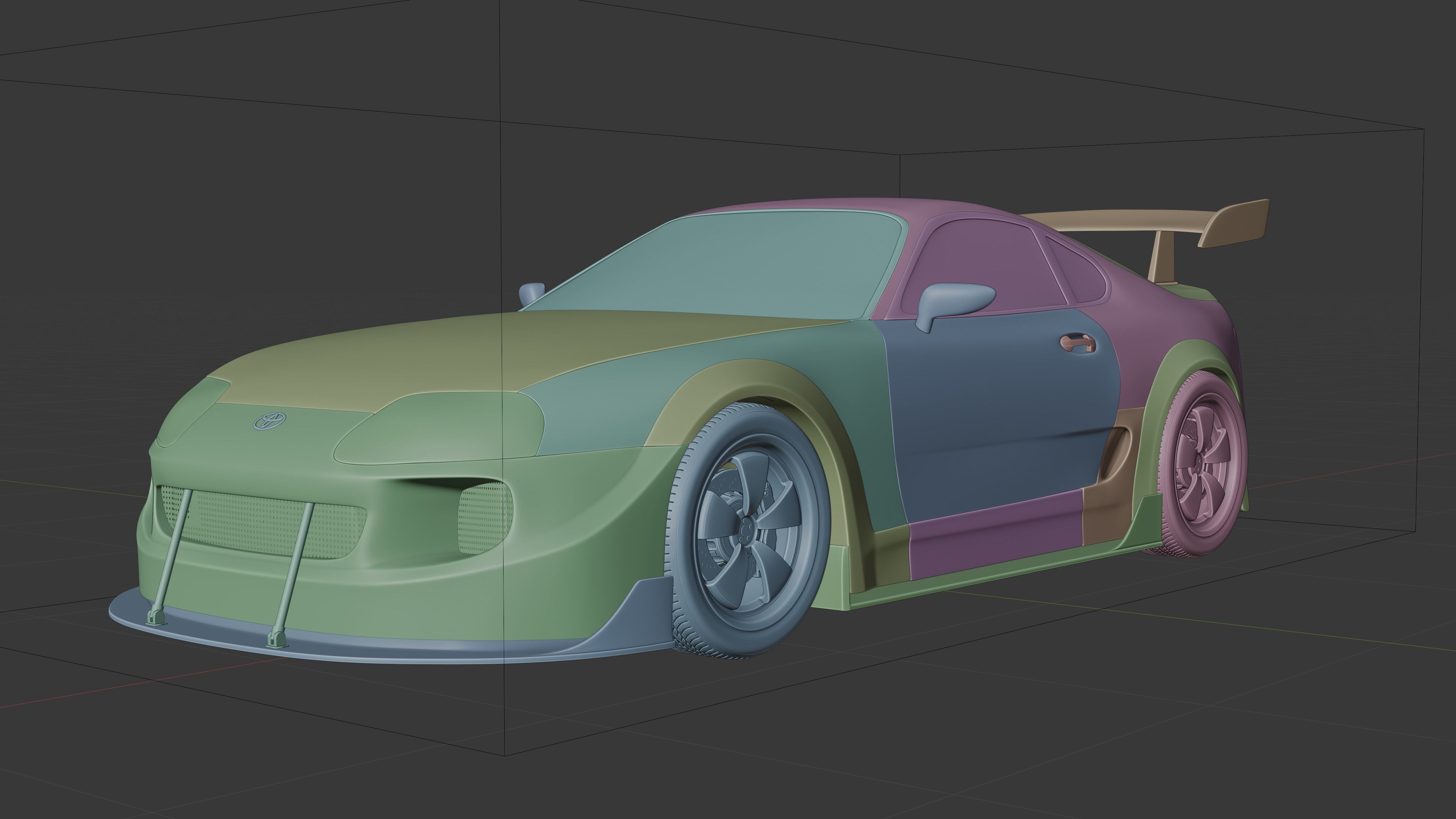 Toyota Supra MK IV Modified free 3D model | CGTrader