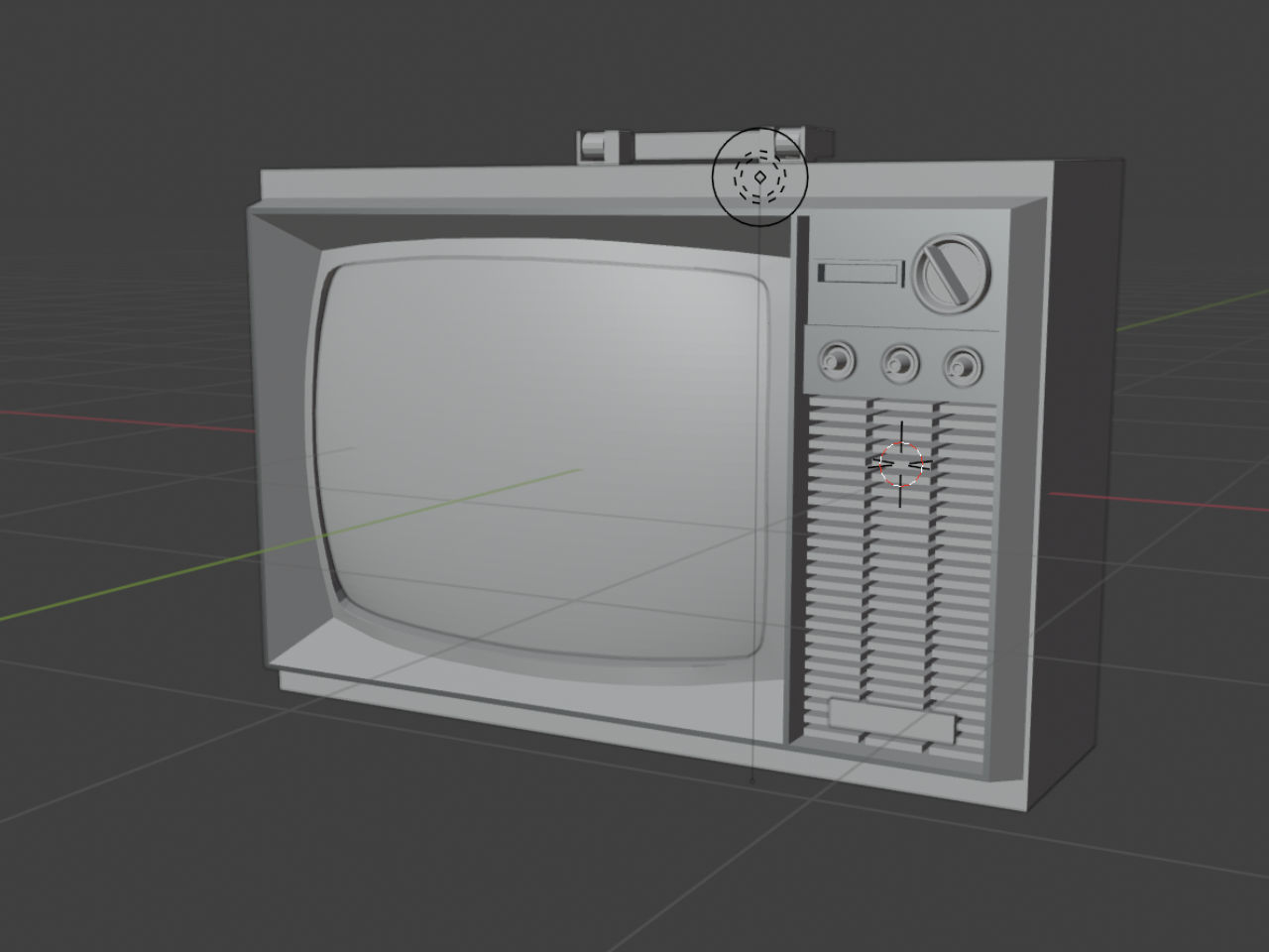 Japanese Old Television free 3D model 3D printable | CGTrader