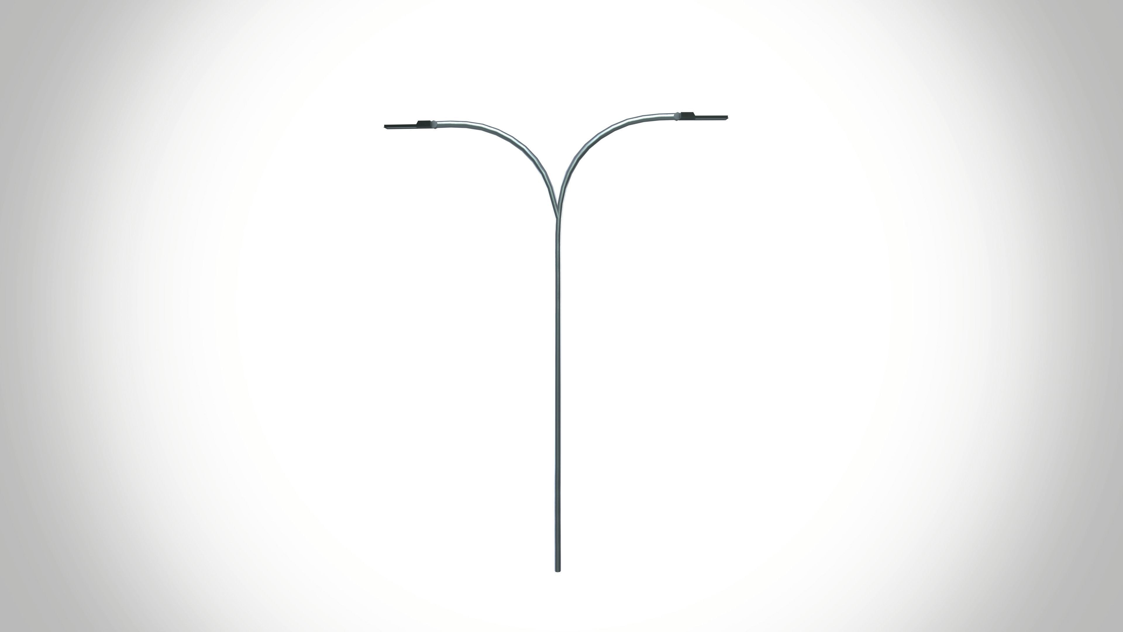 3D model Dual arm light pole VR / AR / low-poly | CGTrader