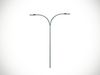 3D model Dual arm light pole VR / AR / low-poly | CGTrader