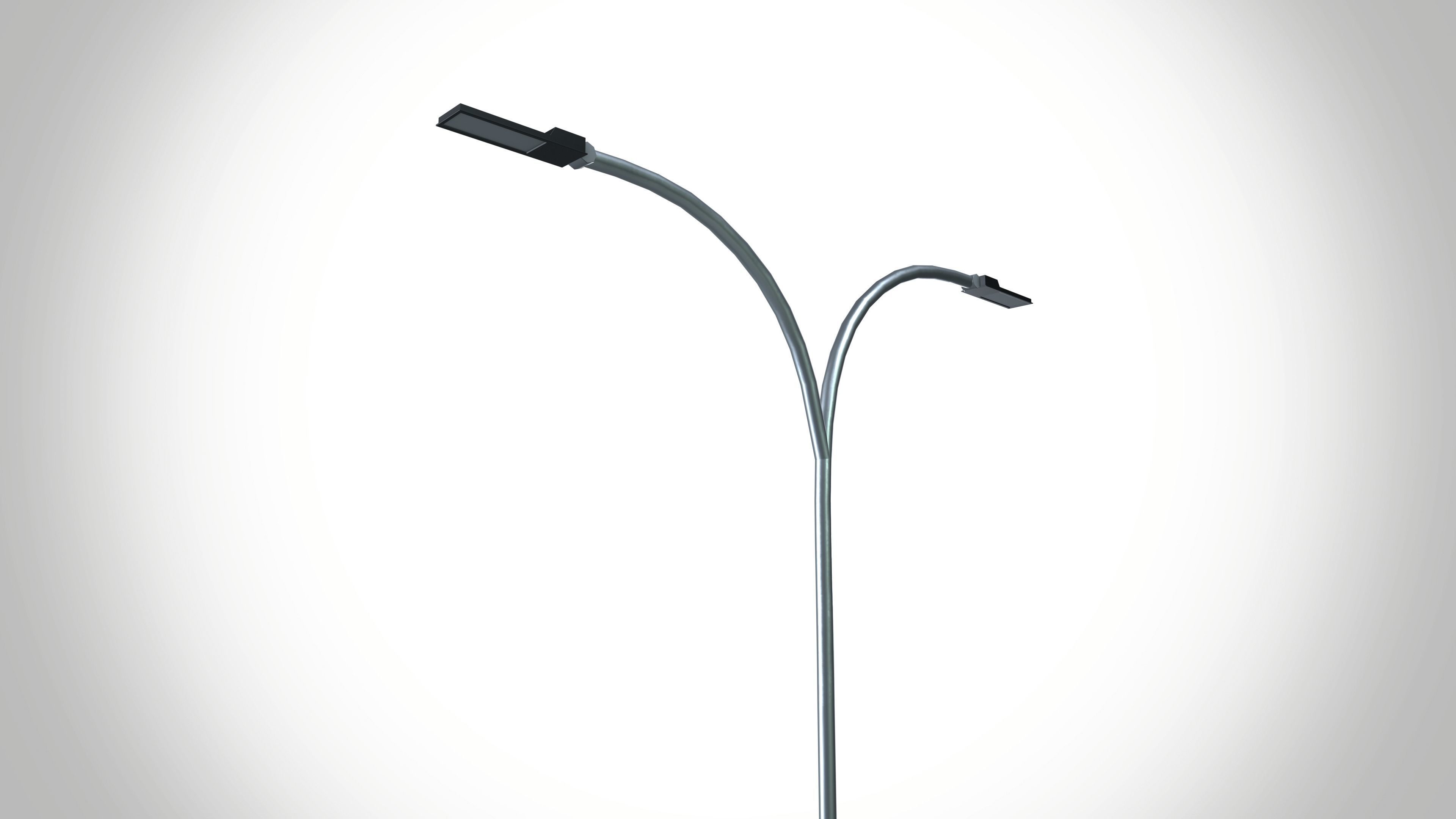 3D model Dual arm light pole VR / AR / low-poly | CGTrader