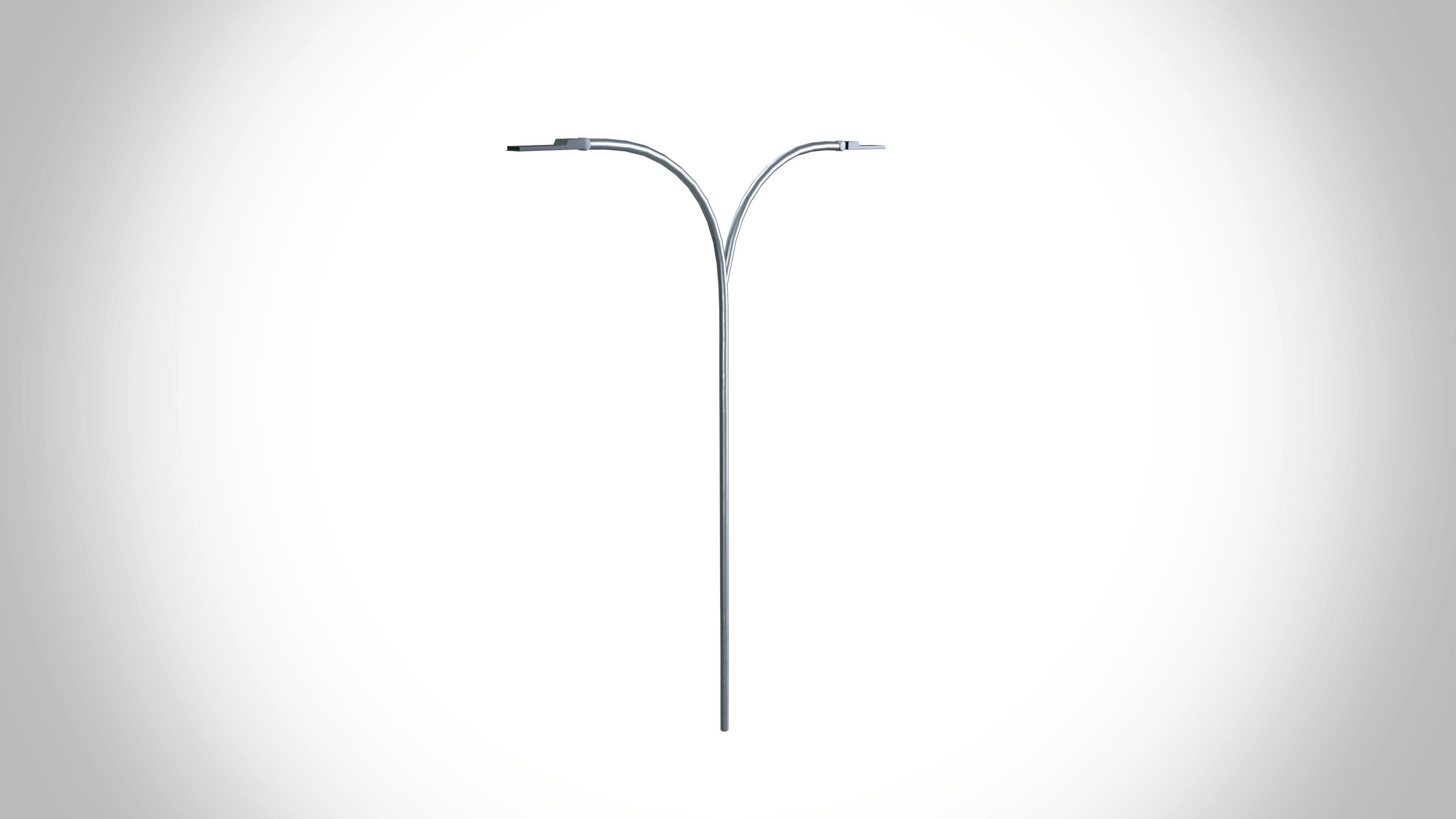 3D model Dual arm light pole VR / AR / low-poly | CGTrader