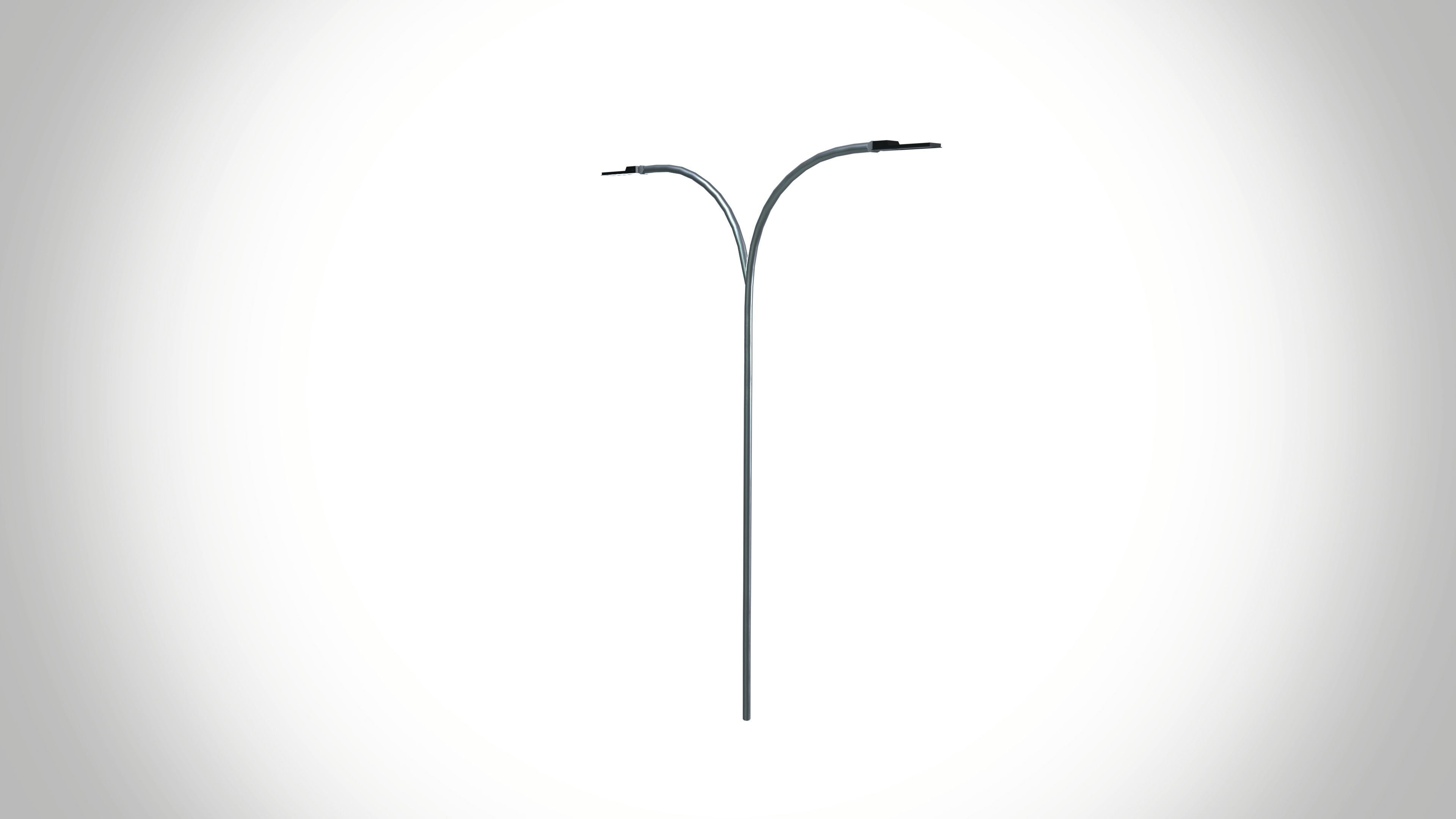 3D model Dual arm light pole VR / AR / low-poly | CGTrader