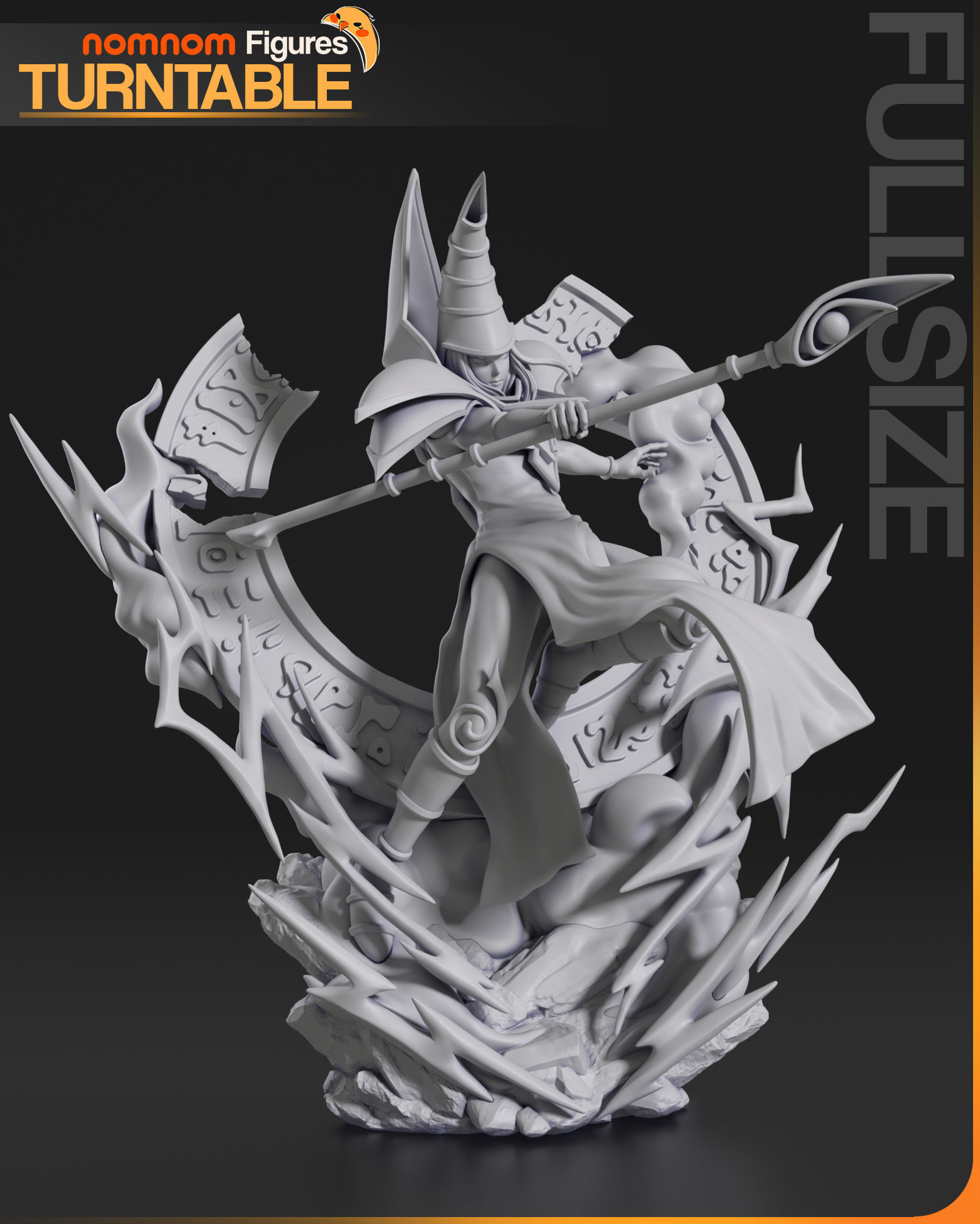 Dark Magician - Yu-Gi-Oh 3D model 3D printable | CGTrader
