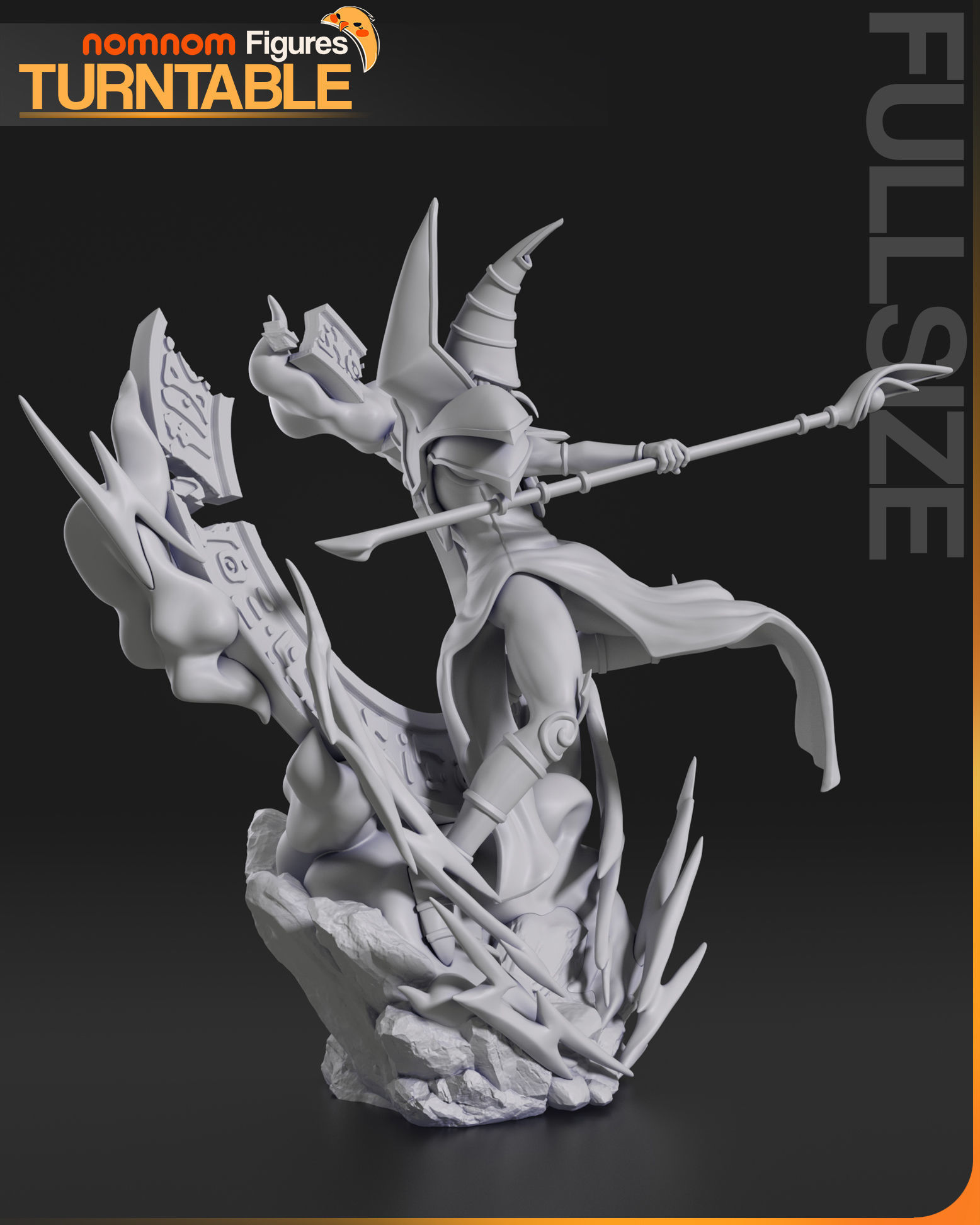 Dark Magician - Yu-Gi-Oh 3D model 3D printable | CGTrader