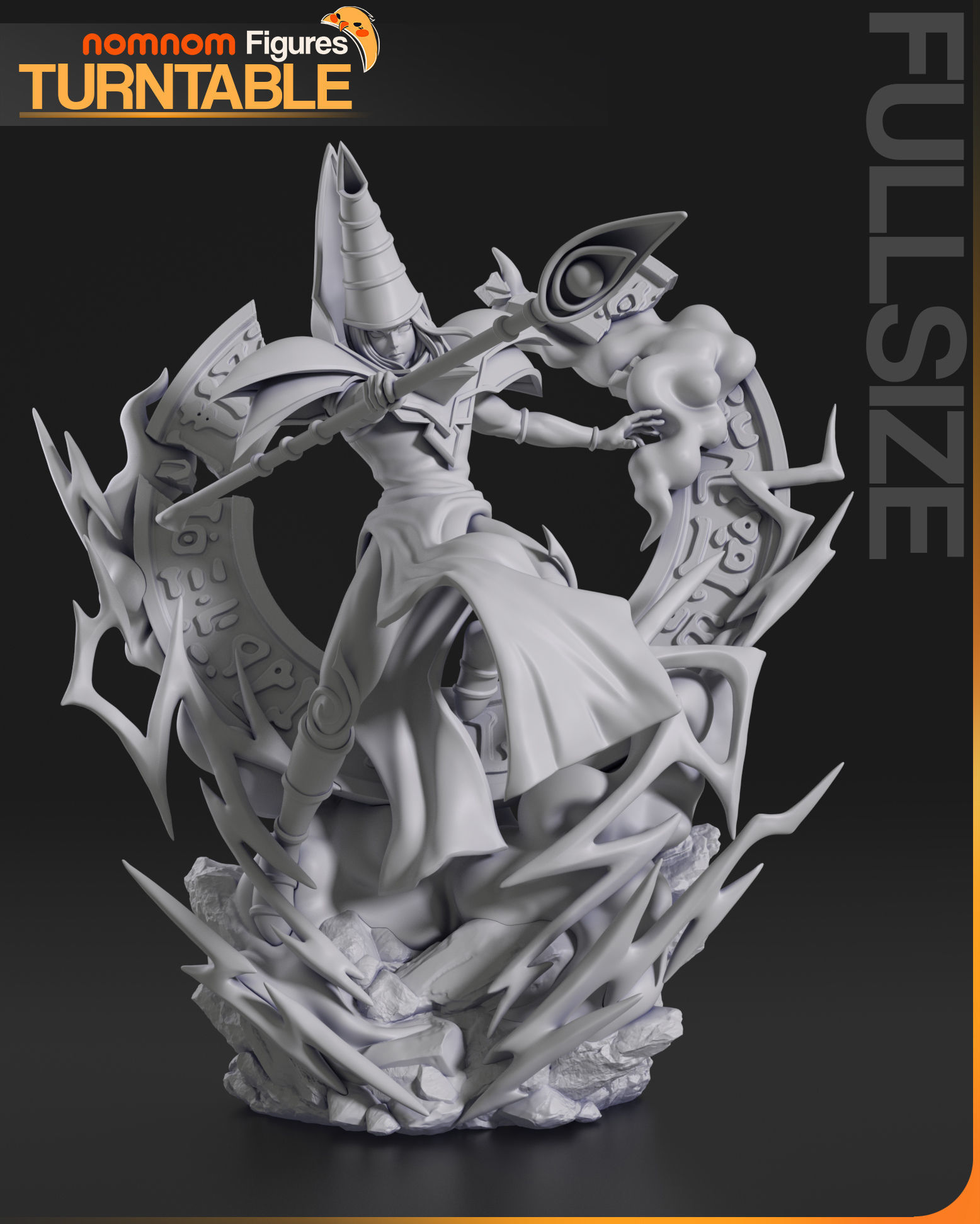 Dark Magician - Yu-Gi-Oh 3D model 3D printable | CGTrader