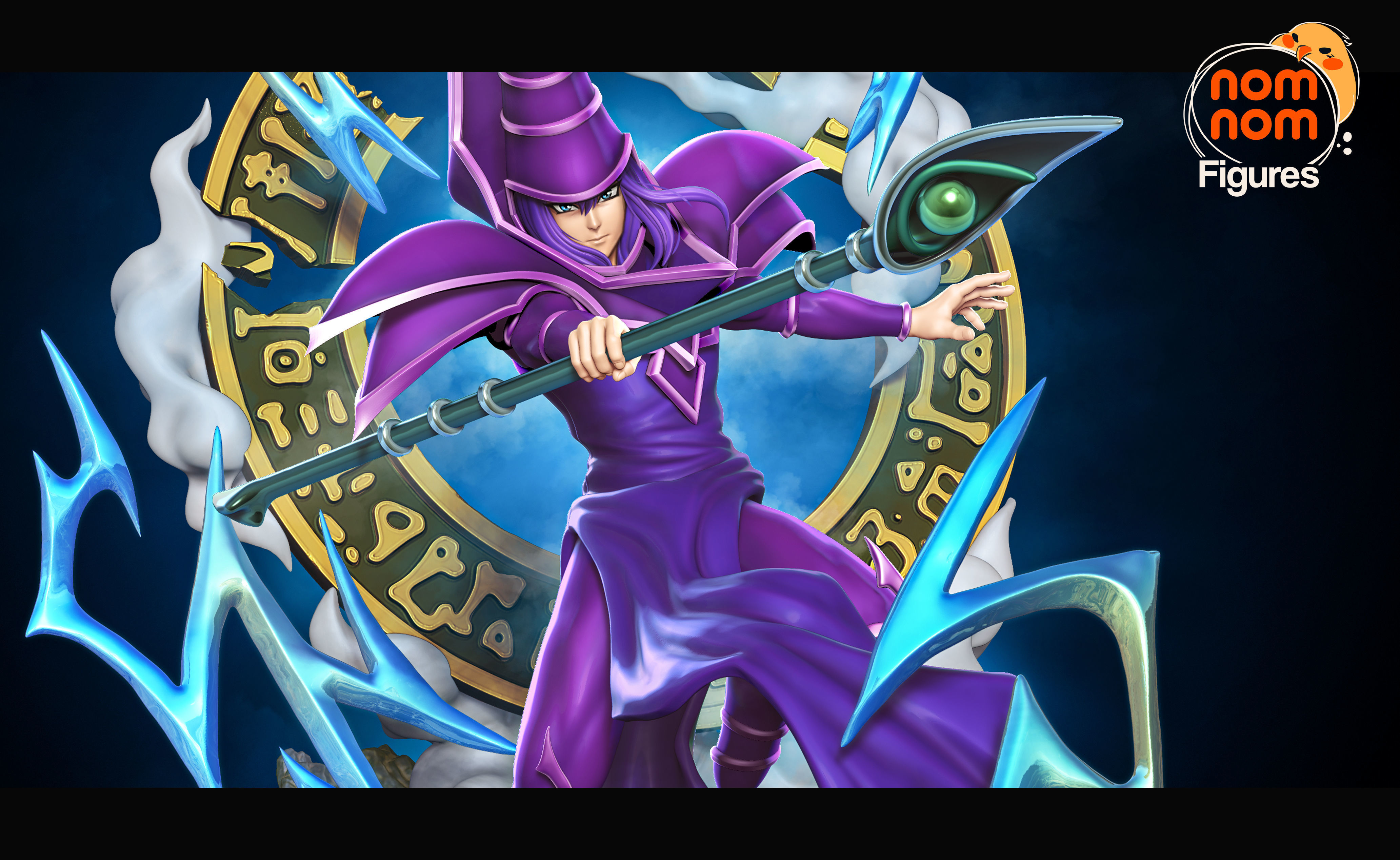 Dark Magician - Yu-Gi-Oh 3D model 3D printable | CGTrader