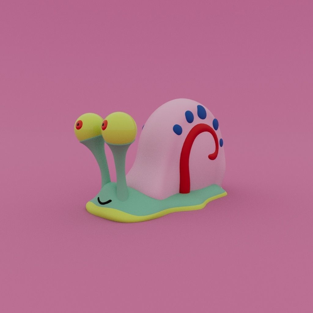 Gary - SpongeBob SquarePants 3D model 3D printable | CGTrader