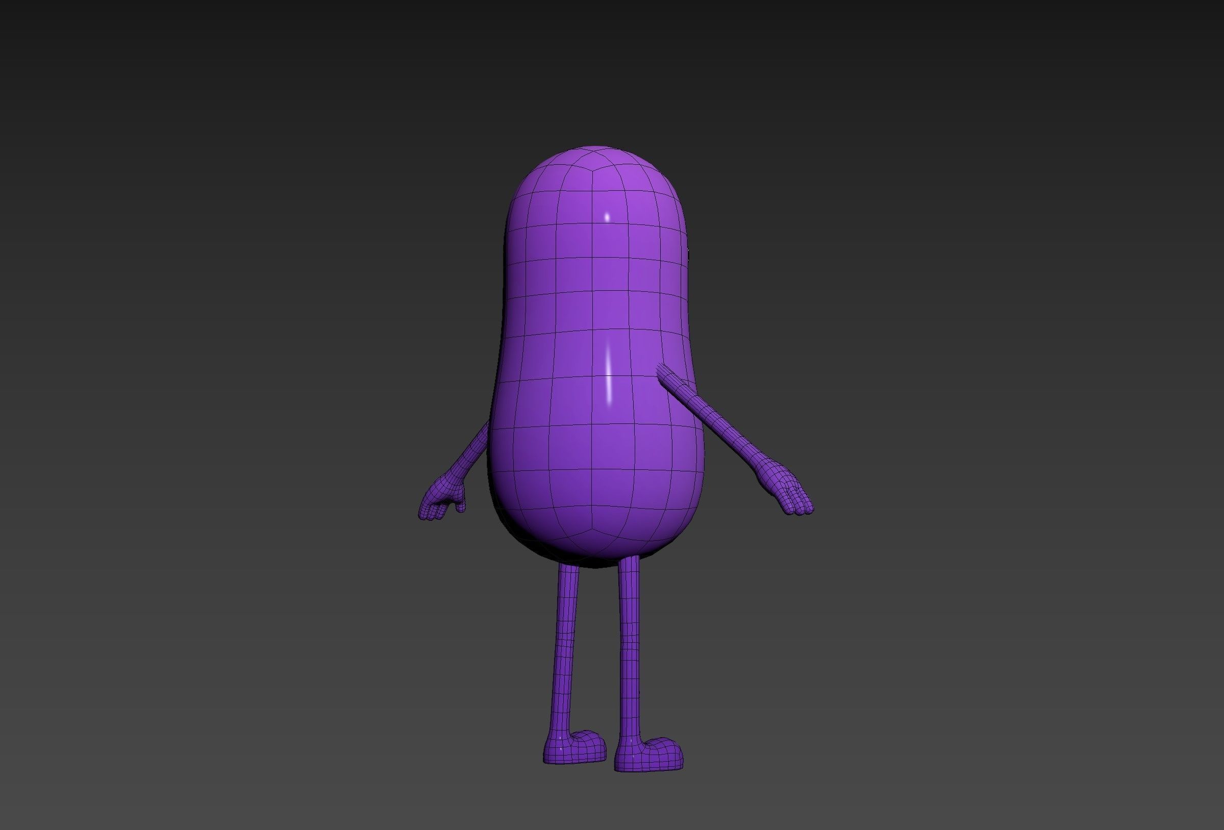 Character323 Purple Guy 3D model | CGTrader