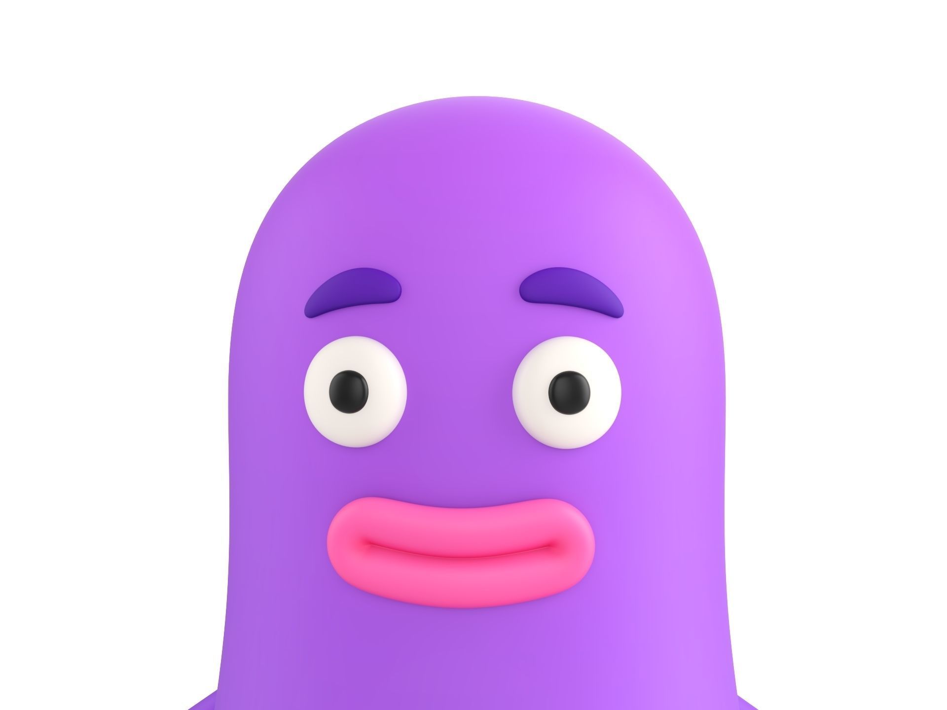 Character323 Purple Guy 3D model | CGTrader