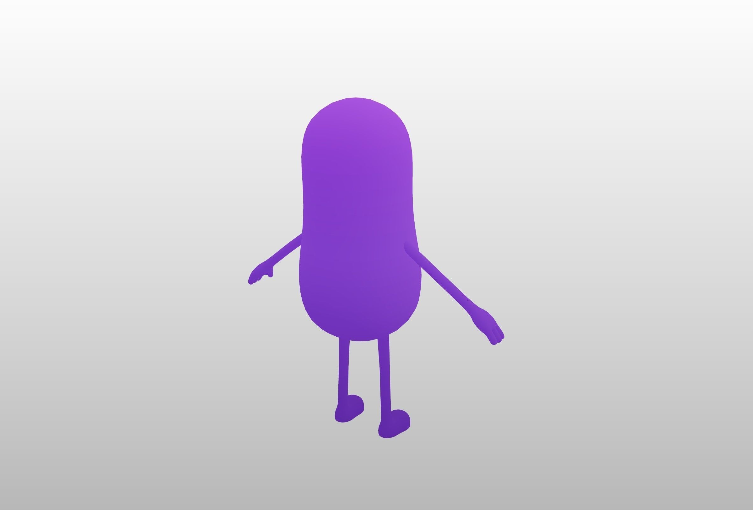 Character323 Purple Guy 3D model | CGTrader
