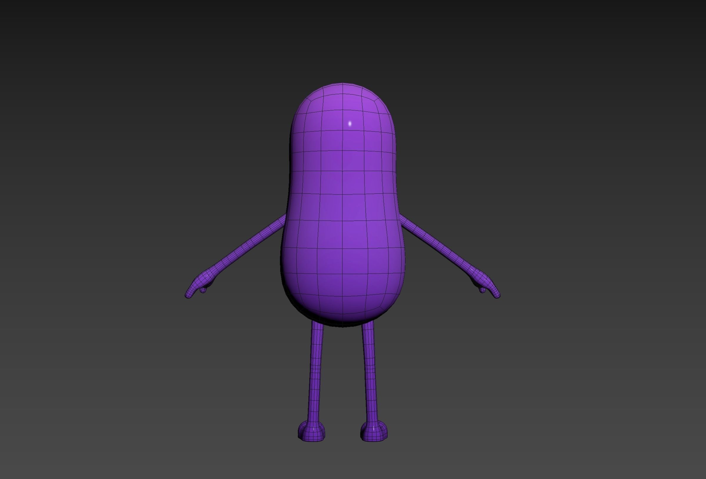 Character323 Purple Guy 3D model | CGTrader