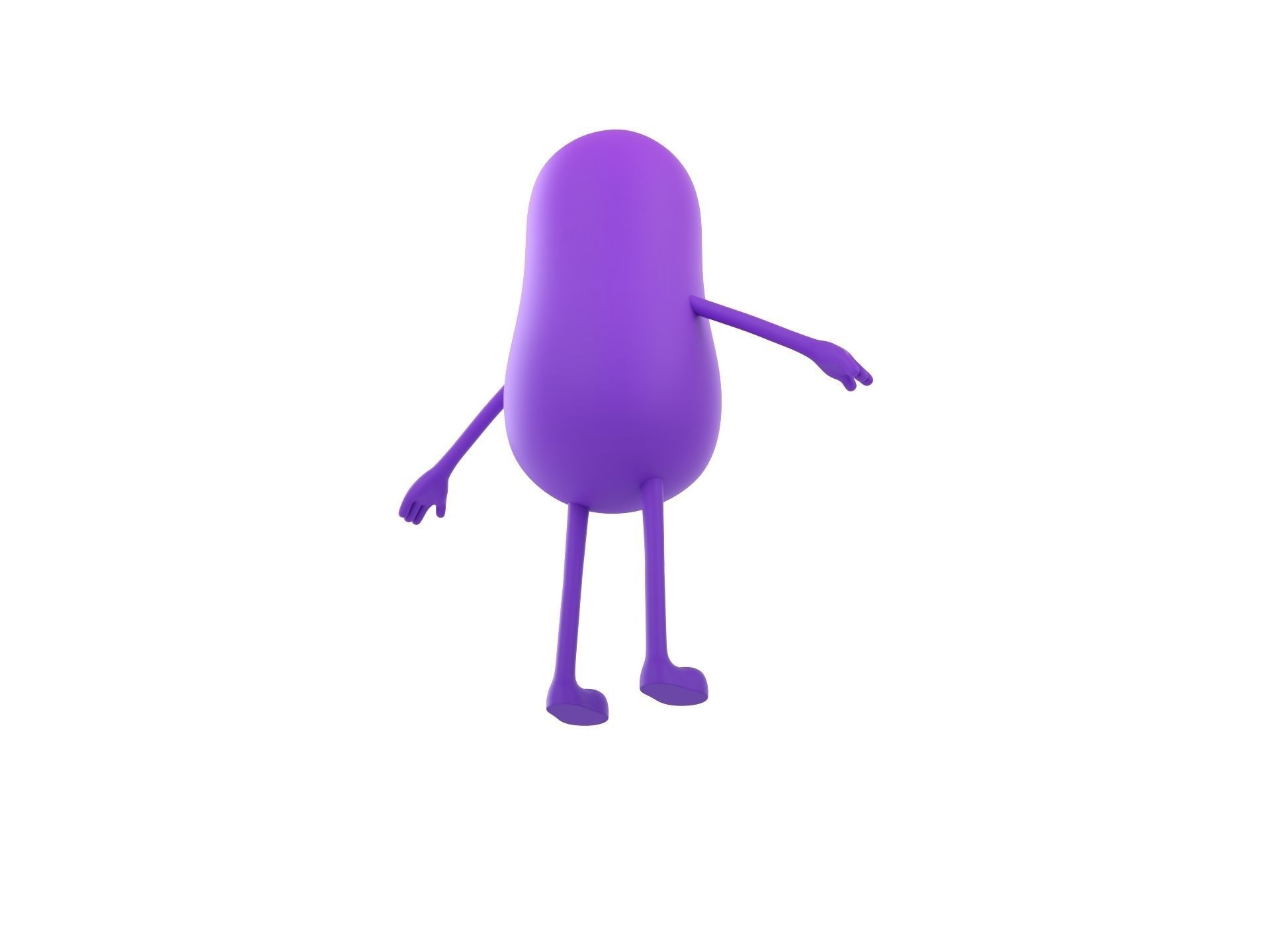 Character323 Purple Guy 3D model | CGTrader