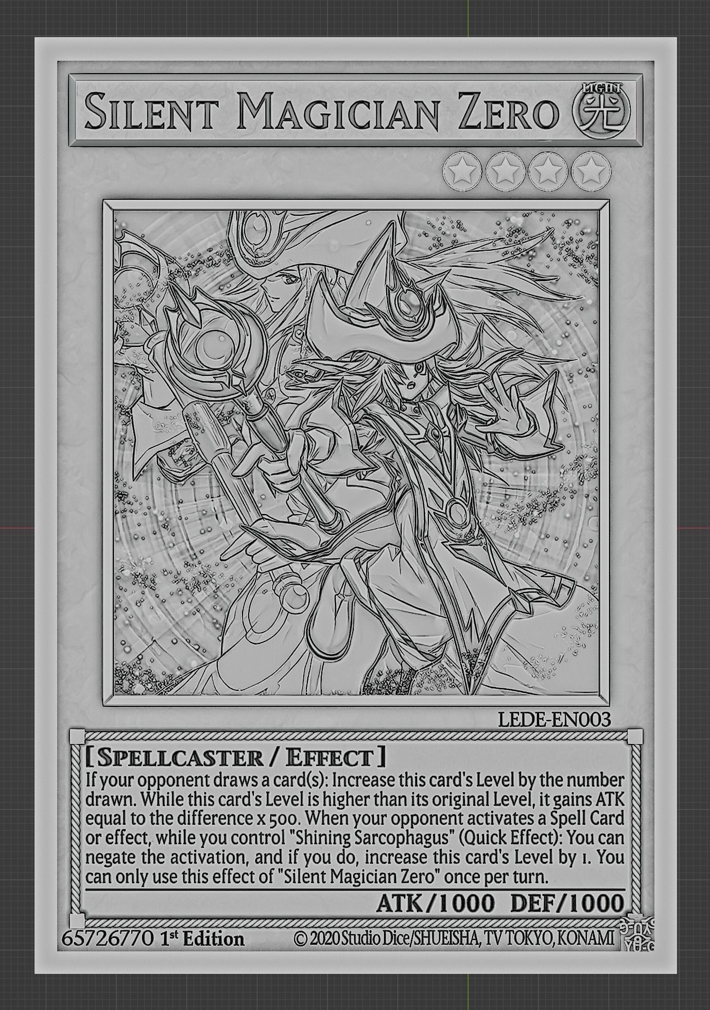 SILENT MAGICIAN ZERO - YU-GI-OH 3D model 3D printable | CGTrader