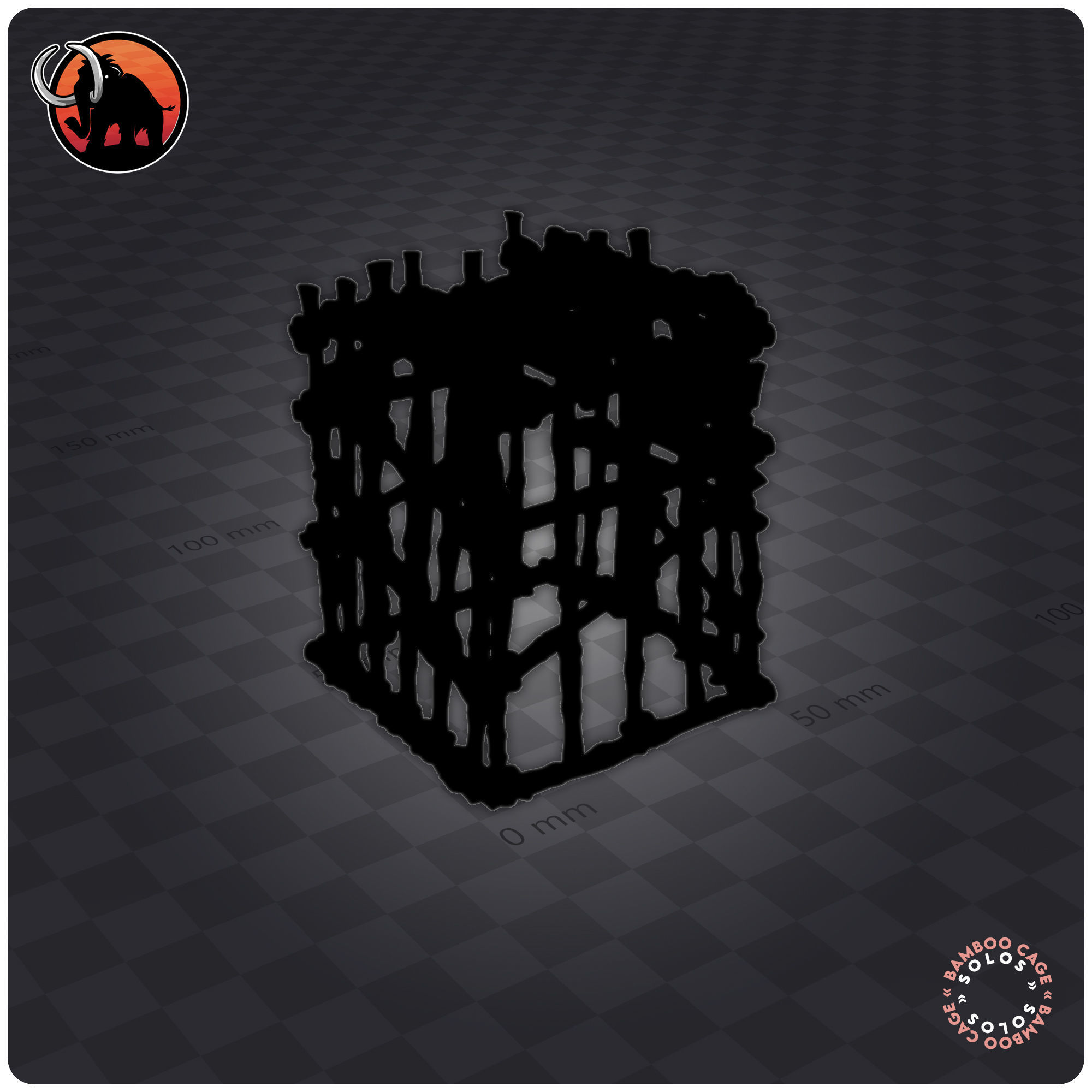 Bamboo Cage 3D model 3D printable | CGTrader