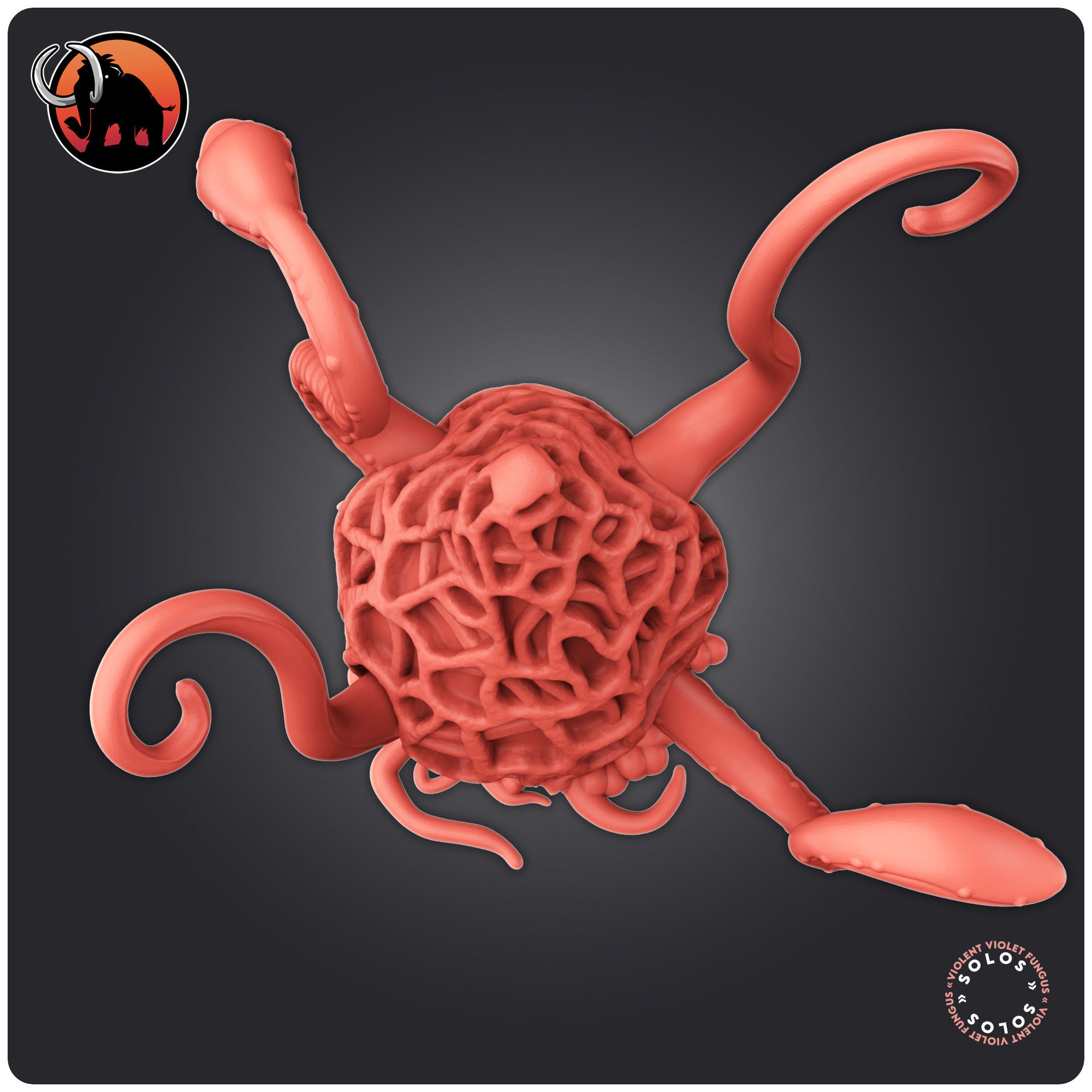 Violent Violet Fungus 3D model 3D printable | CGTrader