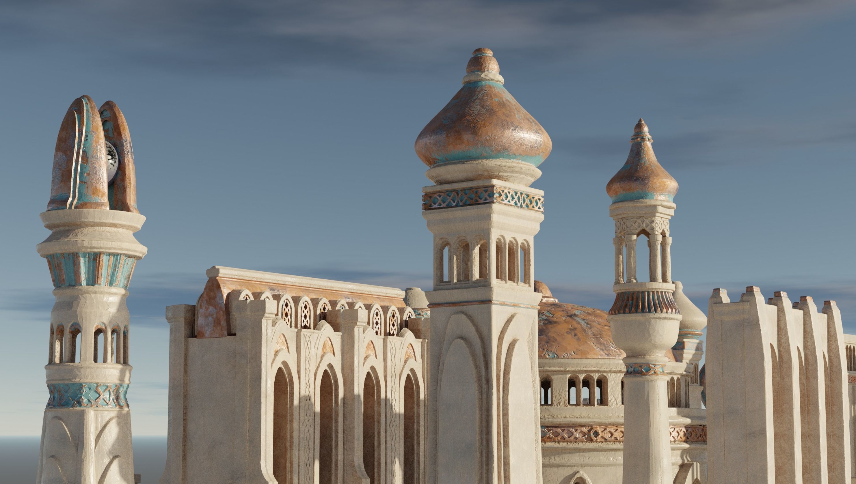 Fantasy City Kitbash Set 3D model | CGTrader