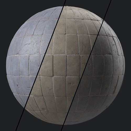 Texture Pavement Materials 104- Concrete Paving - Sbsar Pbr 4k Seamless ...