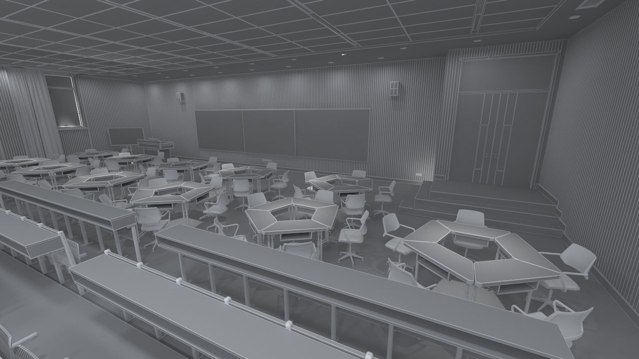 Multimedia Ladder Classroom 3D model | CGTrader