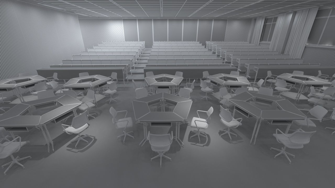 Multimedia Ladder Classroom 3D model | CGTrader
