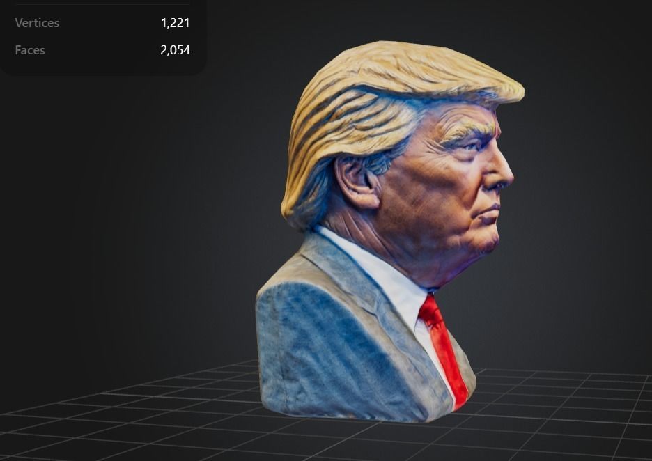 FREE Trump Bust free VR / AR / low-poly 3D model | CGTrader