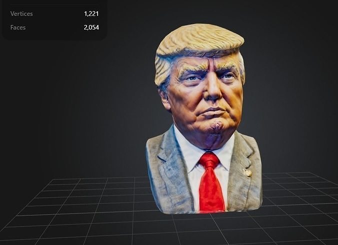FREE Trump Bust free VR / AR / low-poly 3D model | CGTrader