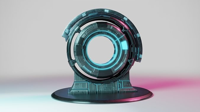 Sci-fi Portal 3D model | CGTrader